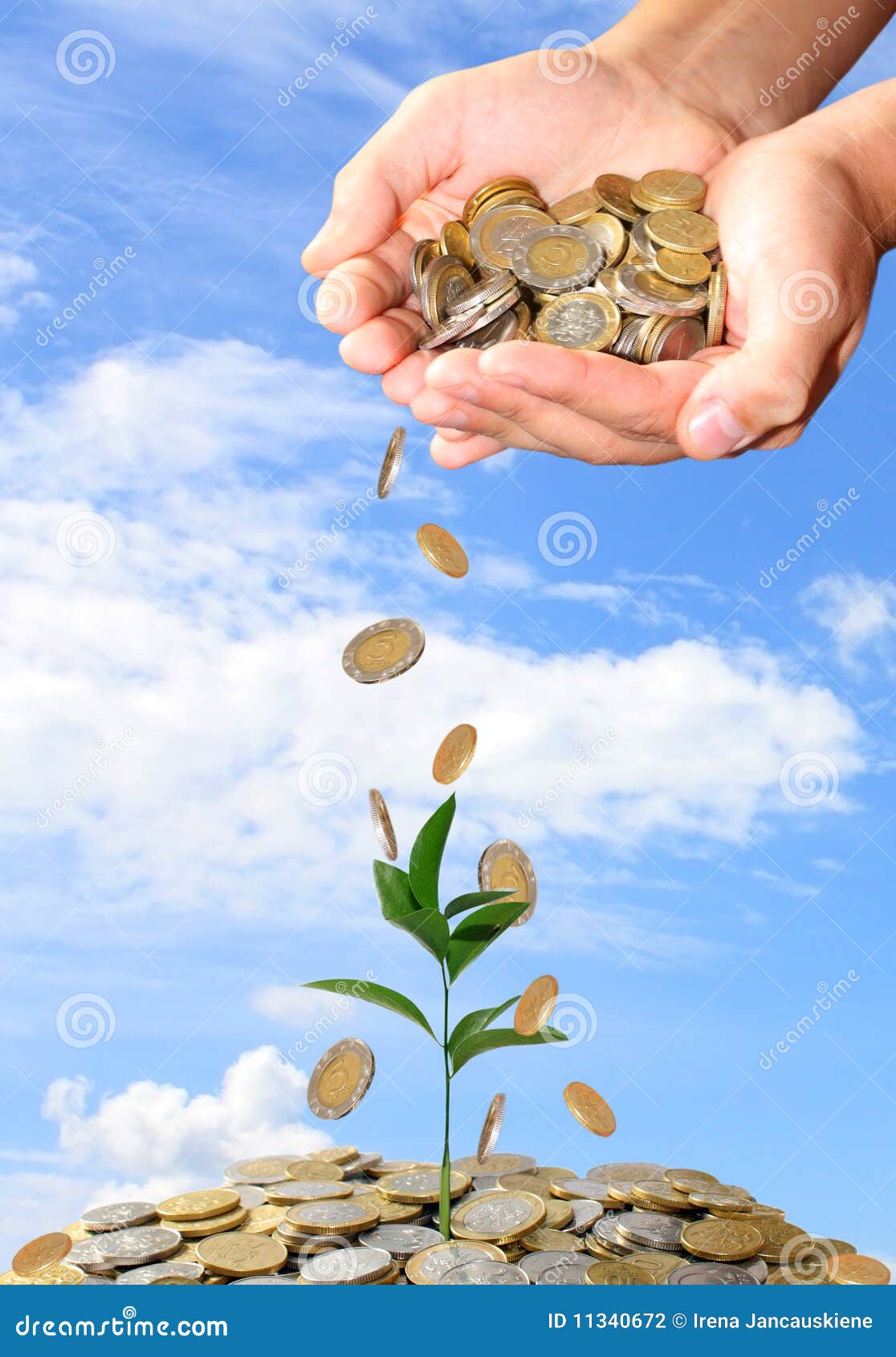 Invest money concept stock photo. Image of interest, europe - 11340672