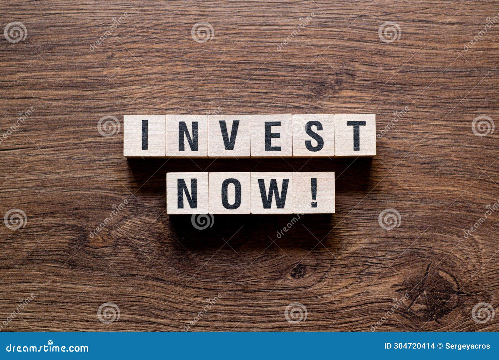 Invest Now - Word Concept on Building Blocks, Text Stock Photo - Image ...