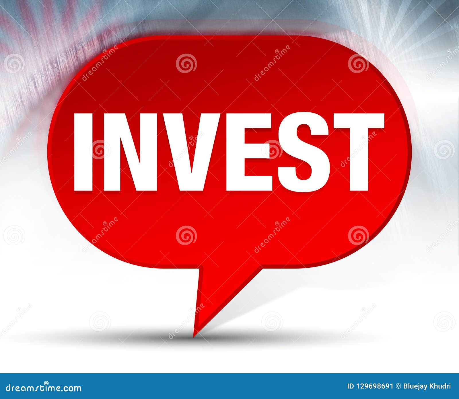 Invest Red Bubble Background Stock Illustration - Illustration of ...