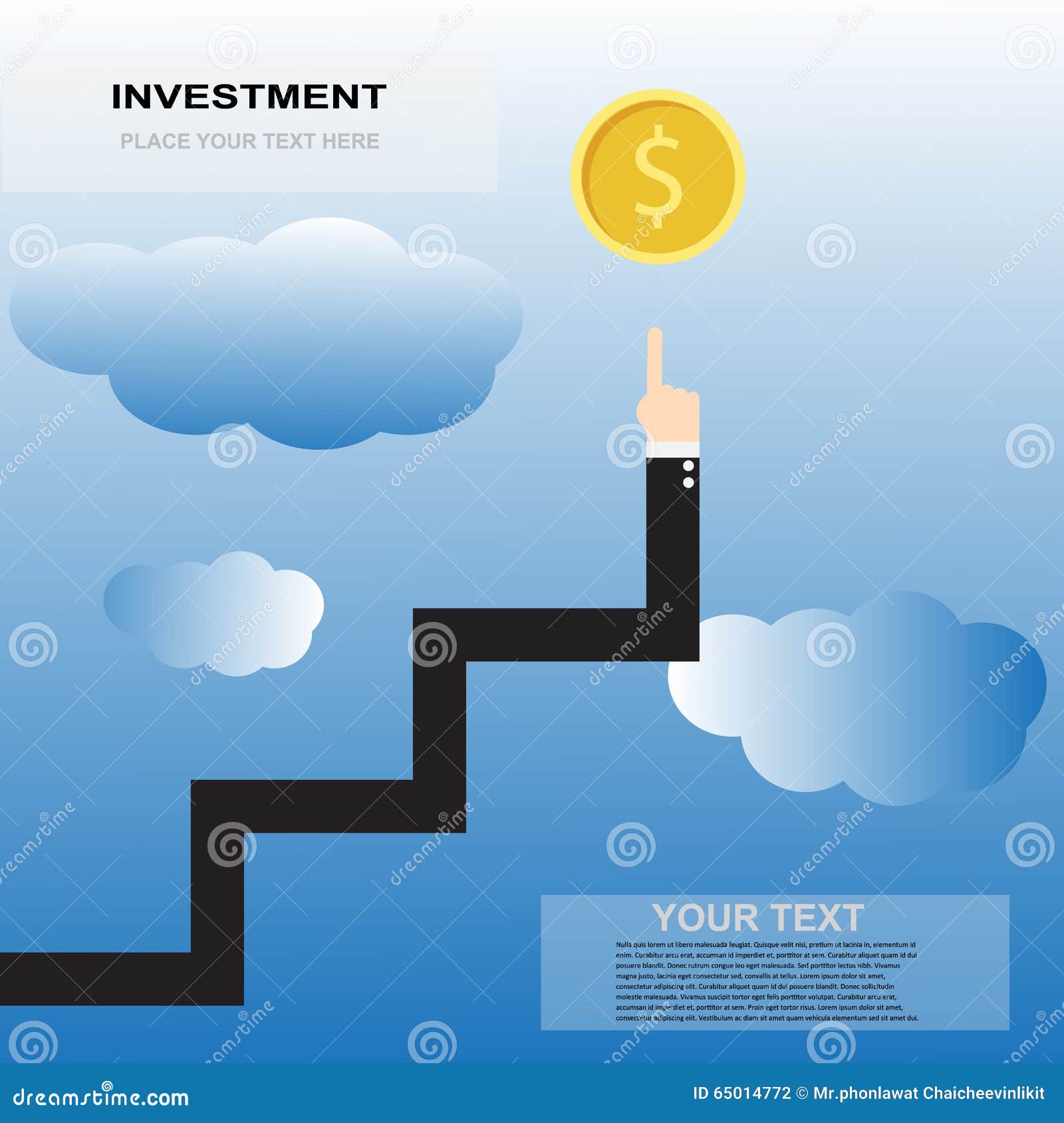Investering vector illustratie. Illustration of idee - 65014772