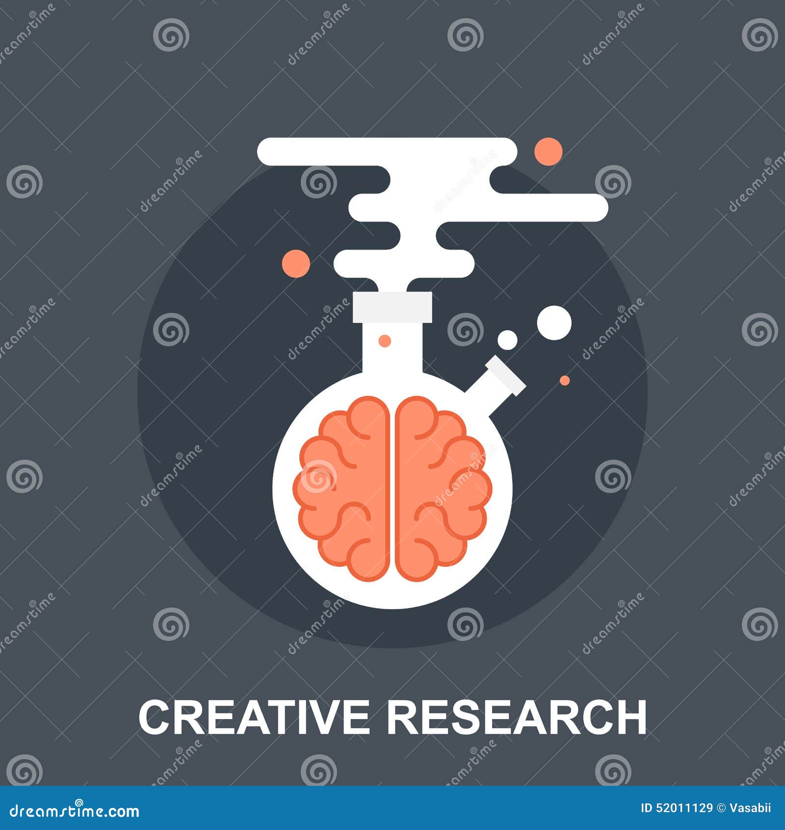 Investigación creativa ilustración del vector. Ilustración de tubo ...