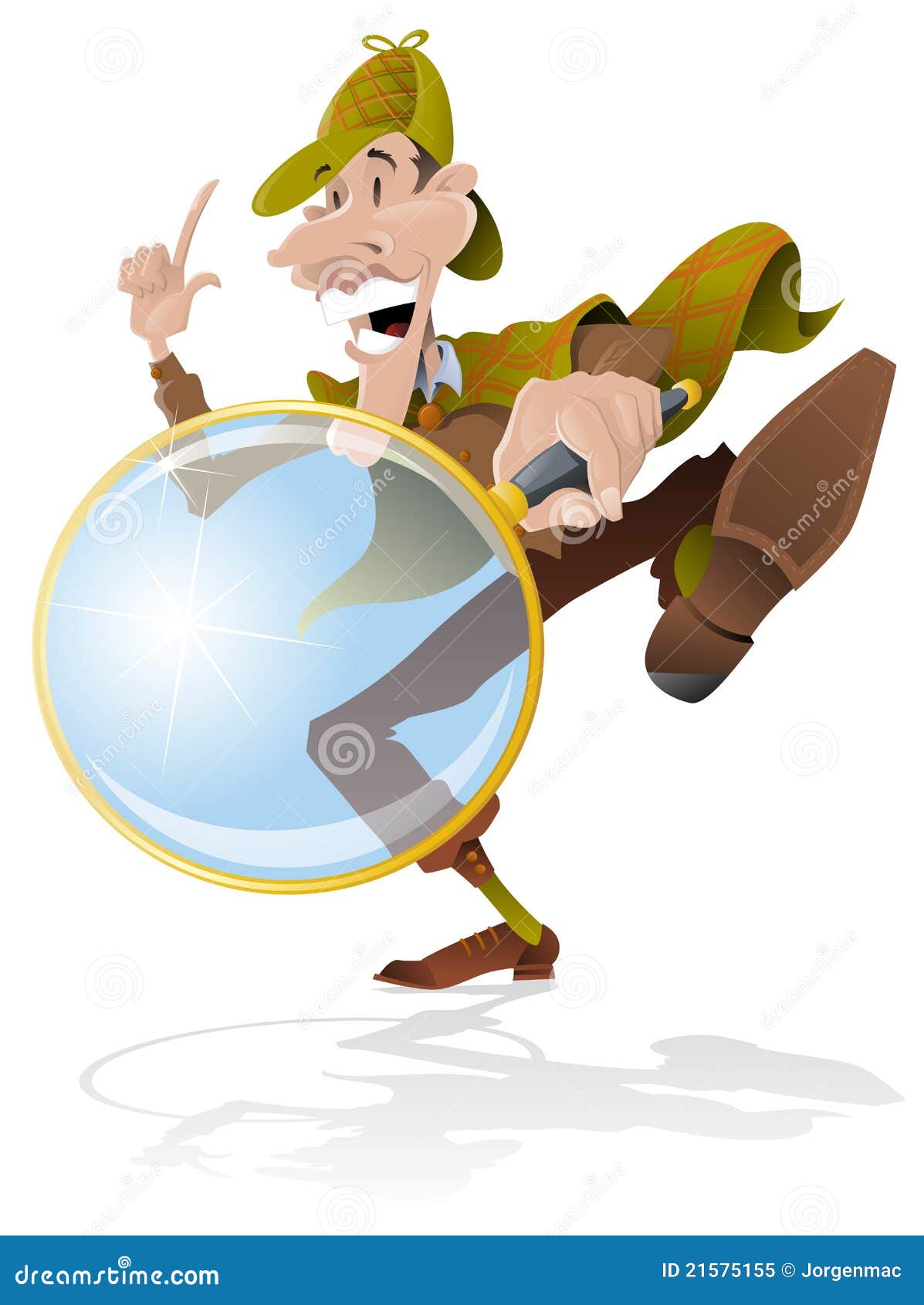 Investigateur illustration de vecteur. Illustration du détective - 21575155