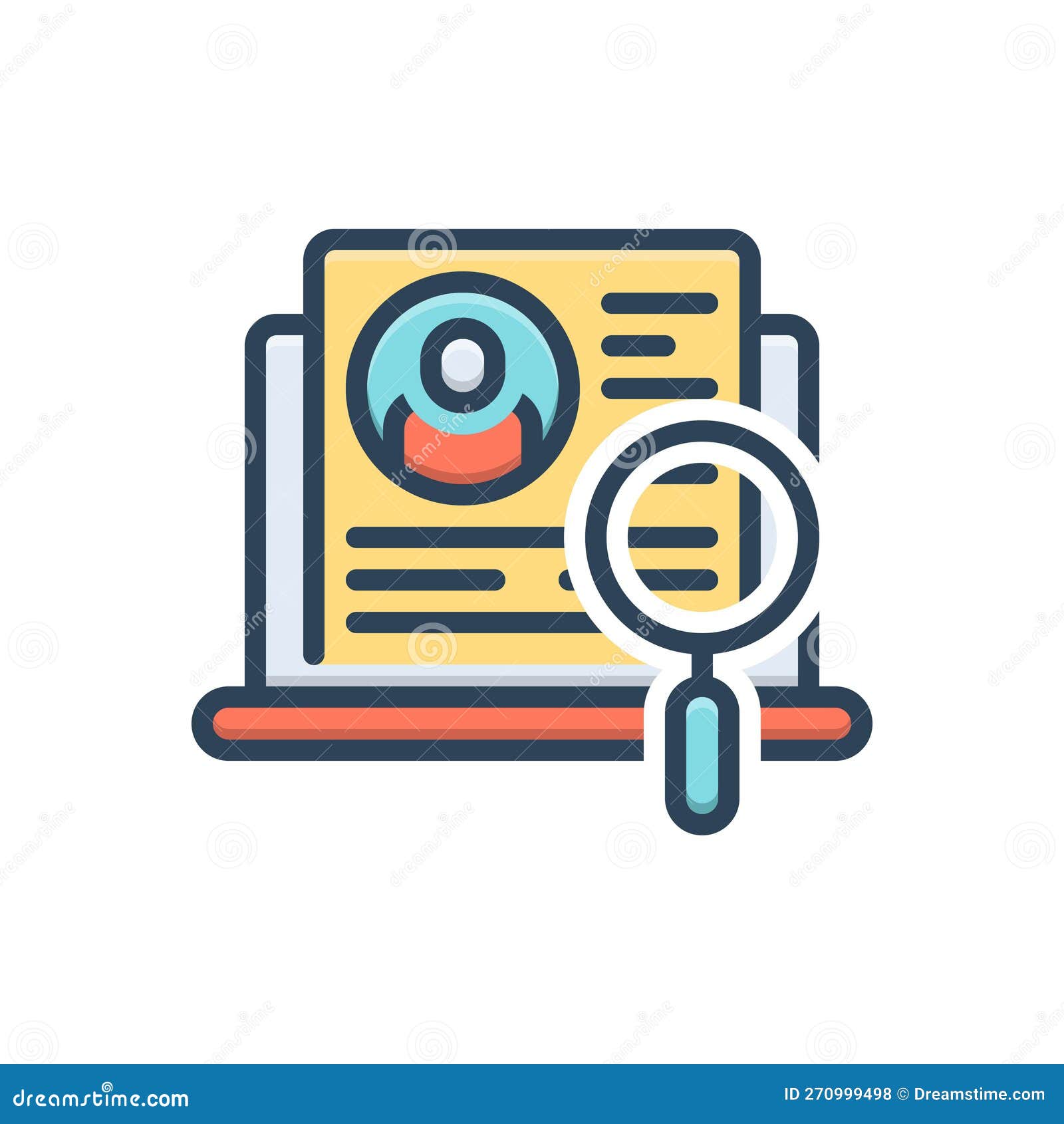 Scrutiny And Examination Line Icons Collection. Scrutiny, Examination ...