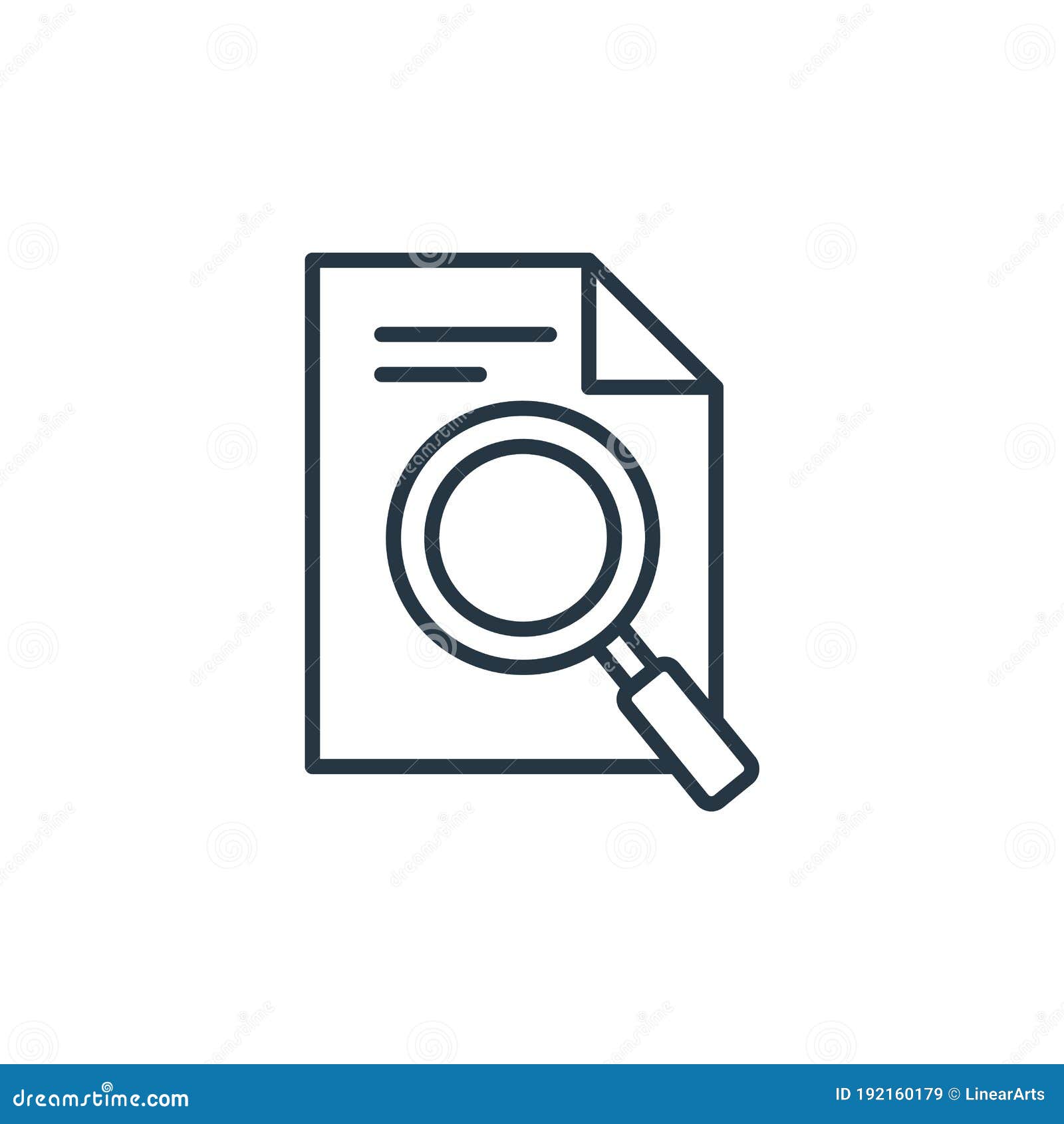 Investigation Icon Vector from Law Concept. Thin Line Illustration of ...