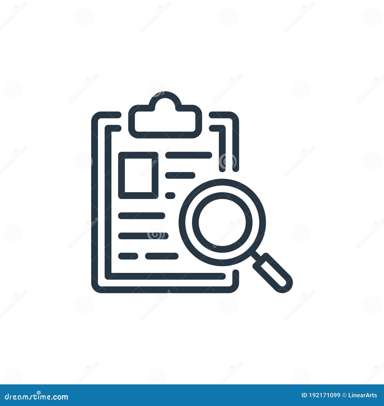 Investigation Icon Vector from Law and Justice Concept. Thin Line ...