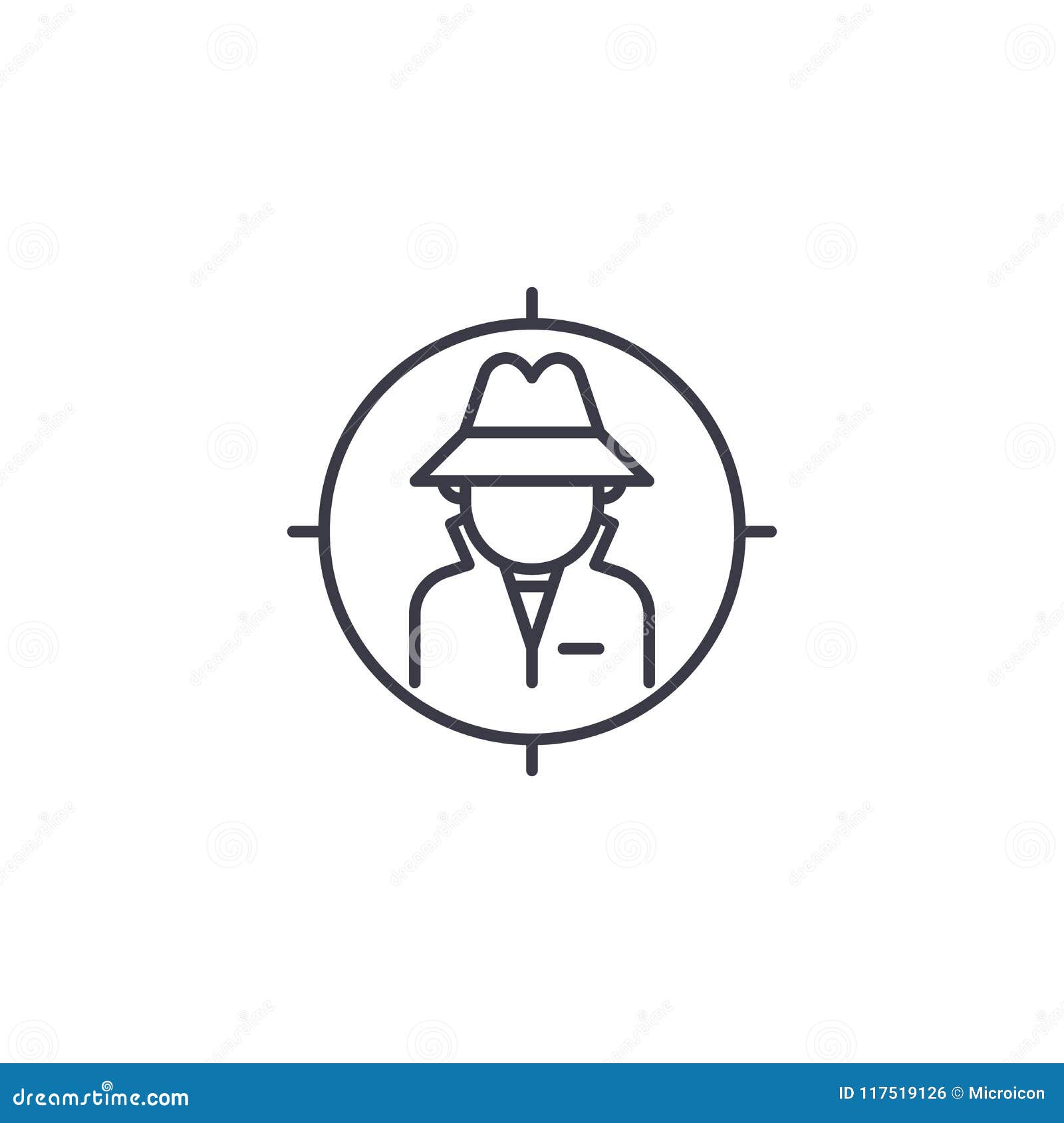 Investigation Linear Icon Concept. Investigation Line Vector Sign ...