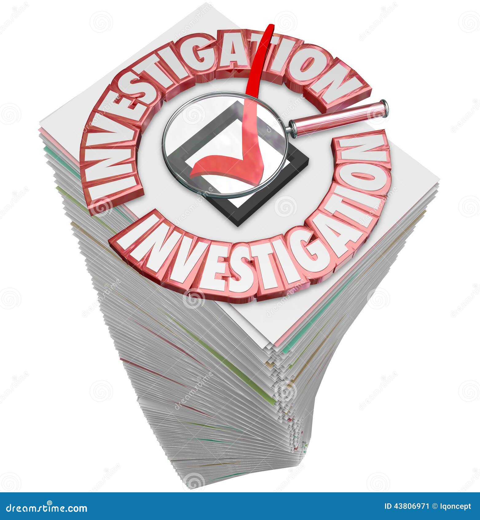 Investigation Paperwork Stack Pile Papers Forms Documents Stock ...