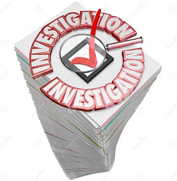 Investigation Paperwork Stack Pile Papers Forms Documents Stock ...