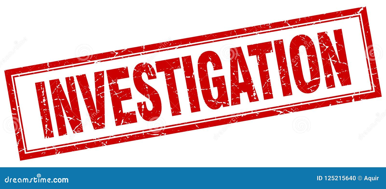 Investigation stamp stock vector. Illustration of textured - 125215640