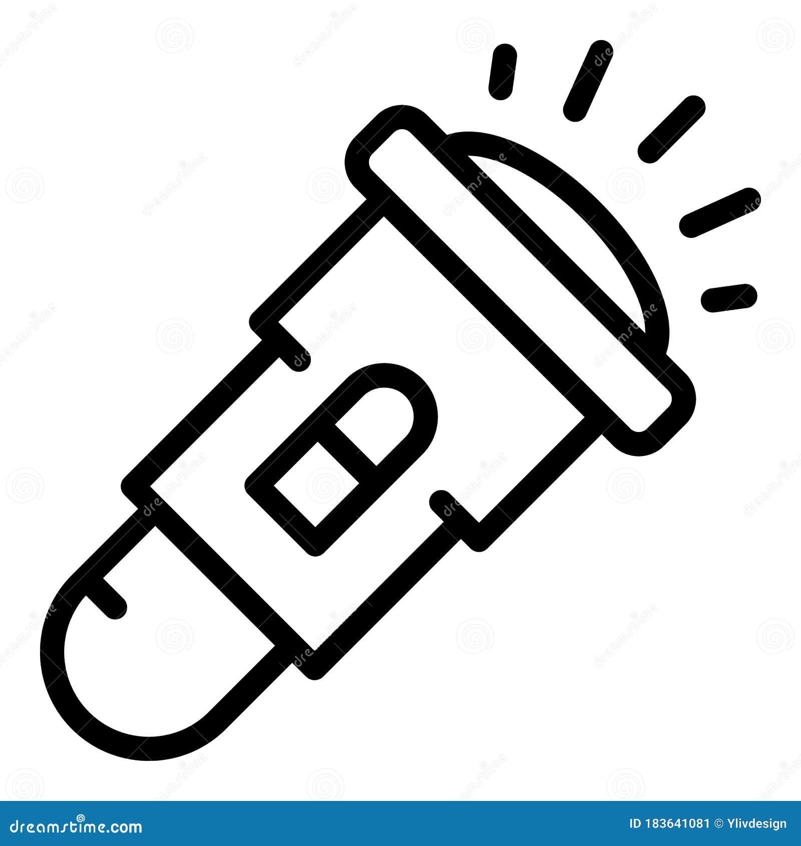 Investigator Flashlight Icon, Outline Style Stock Vector - Illustration ... Investigator Flashlight Icon, Outline Style Stock Vector - Illustration ...