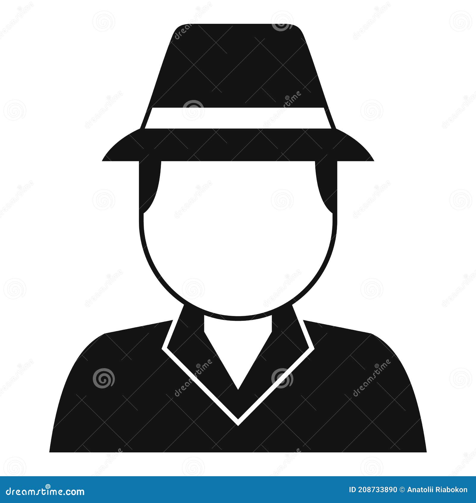 Investigator Icon, Simple Style Stock Vector - Illustration of lens ...