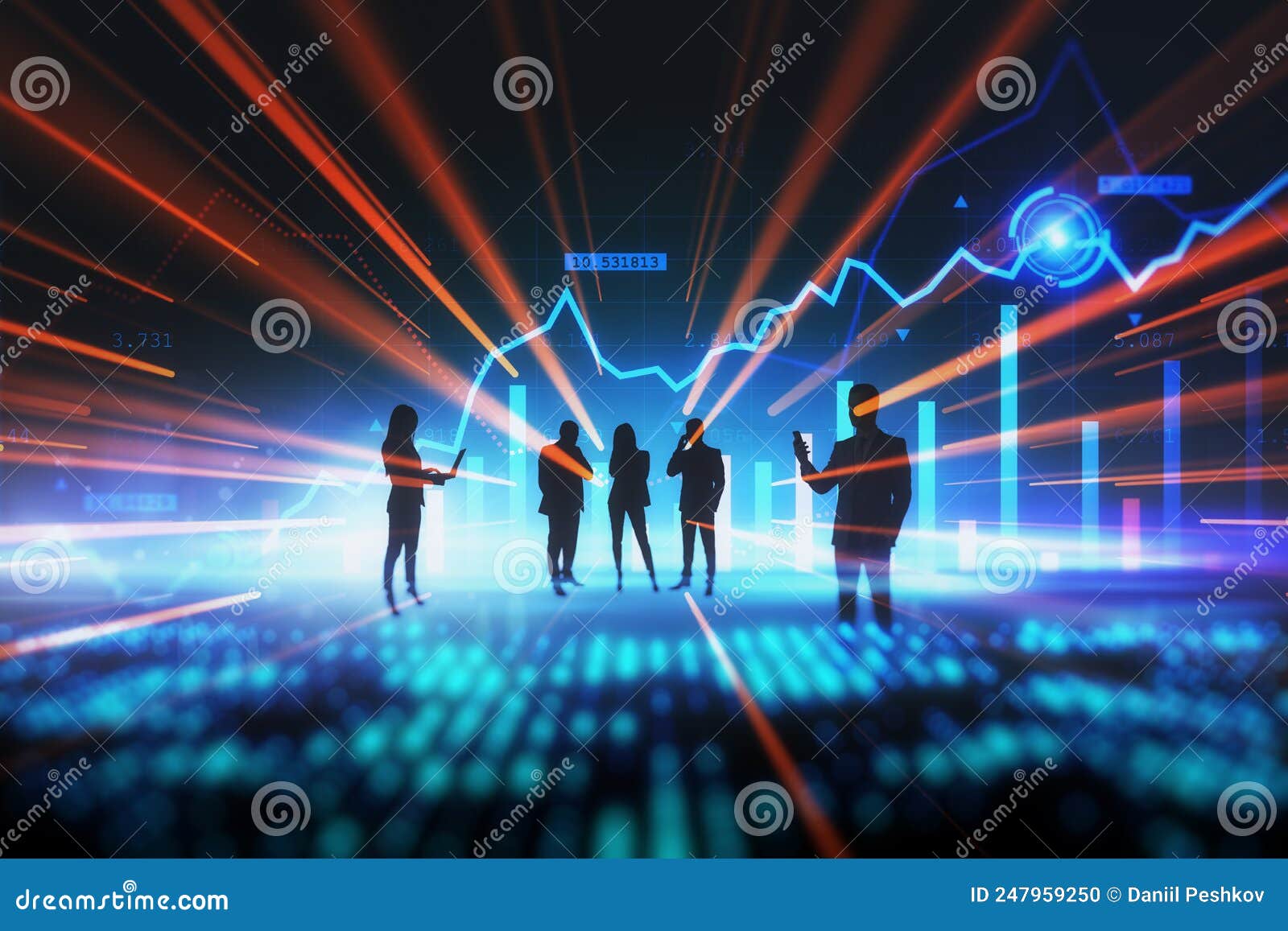 Investing Teamwork and Transaction Processing Concept with People Group ...