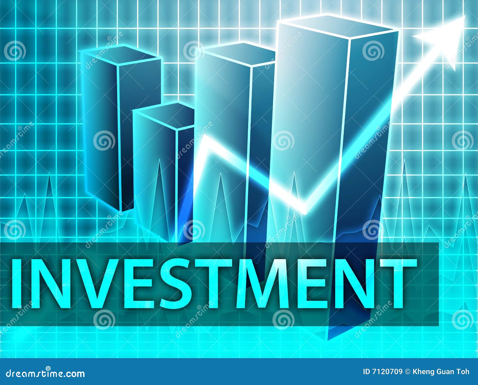 Investitionsfinanzen stock abbildung. Illustration von diagramme - 7120709