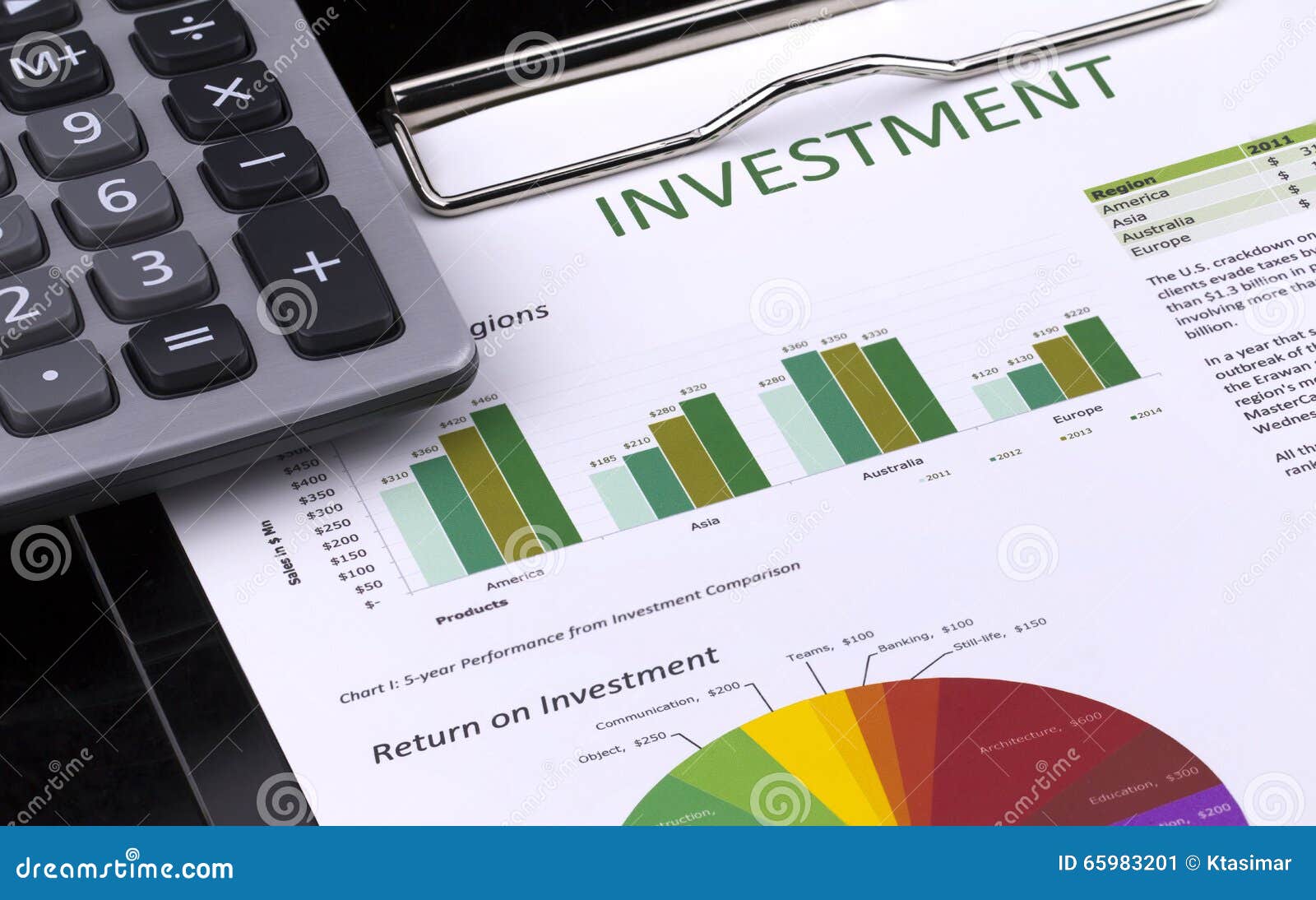 Investment Analysis stock image. Image of investment - 65983201