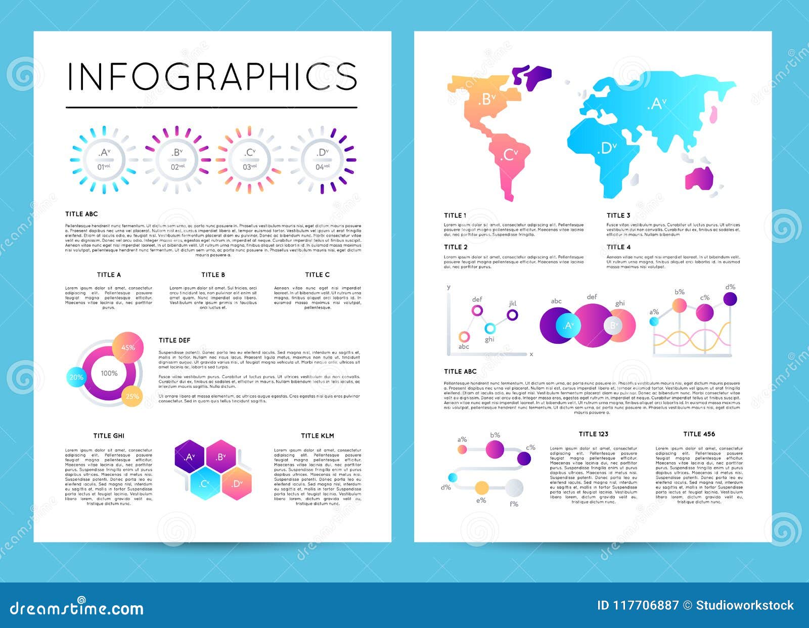 Investment Analytics with Various Infographics Stock Vector ...