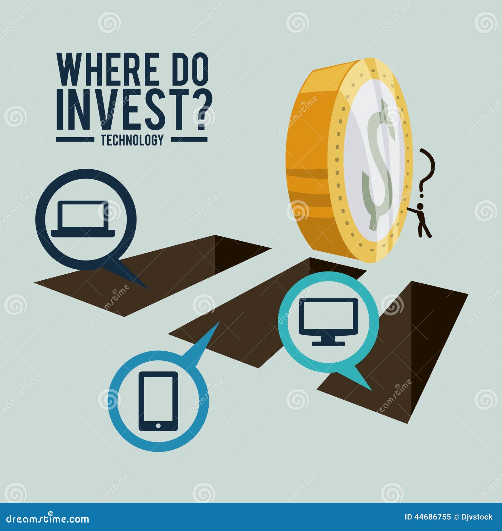 Investment design stock vector. Illustration of profit - 44686755