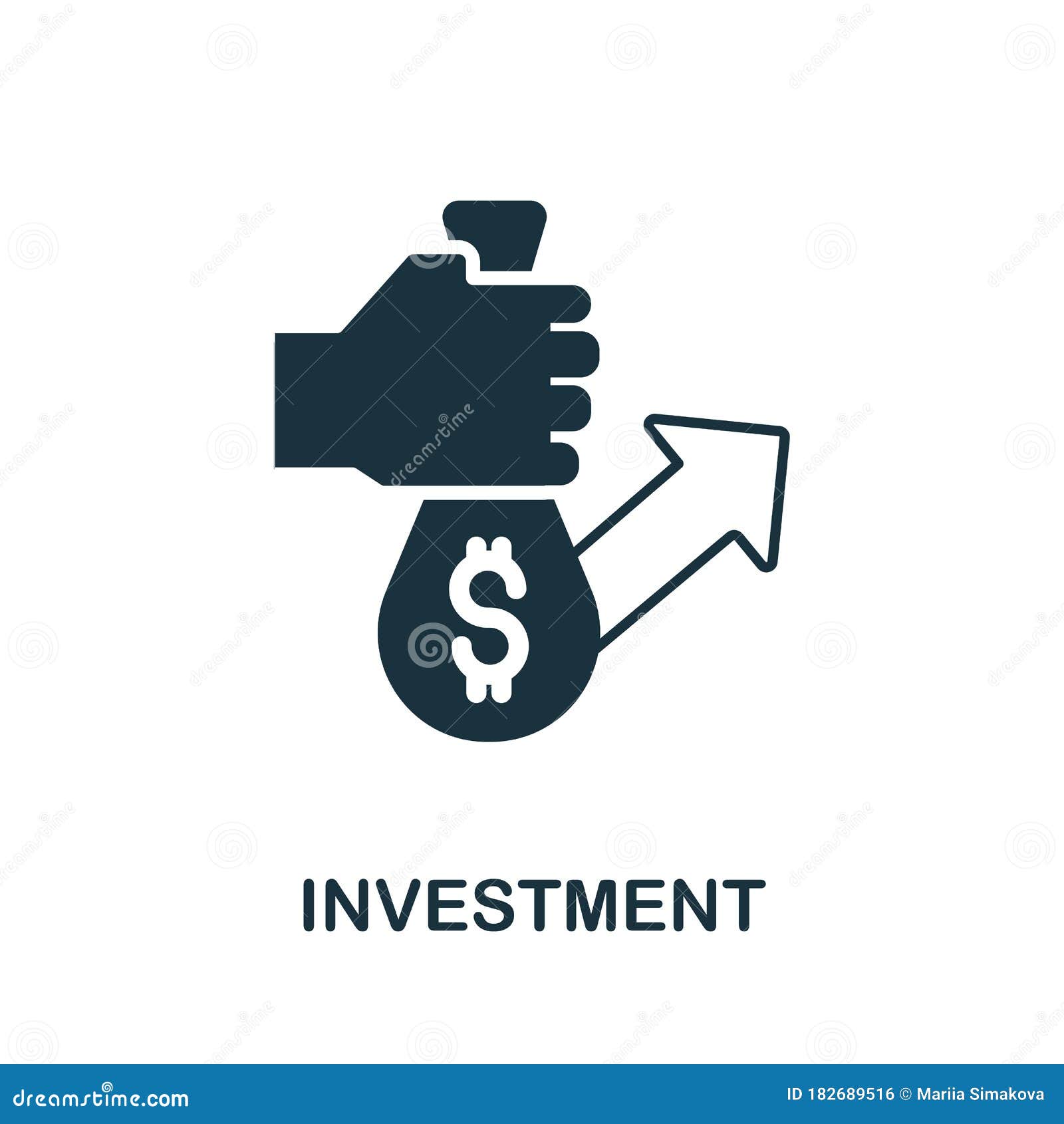 Investment Icon. Simple Line Element Investment Symbol for Templates ...