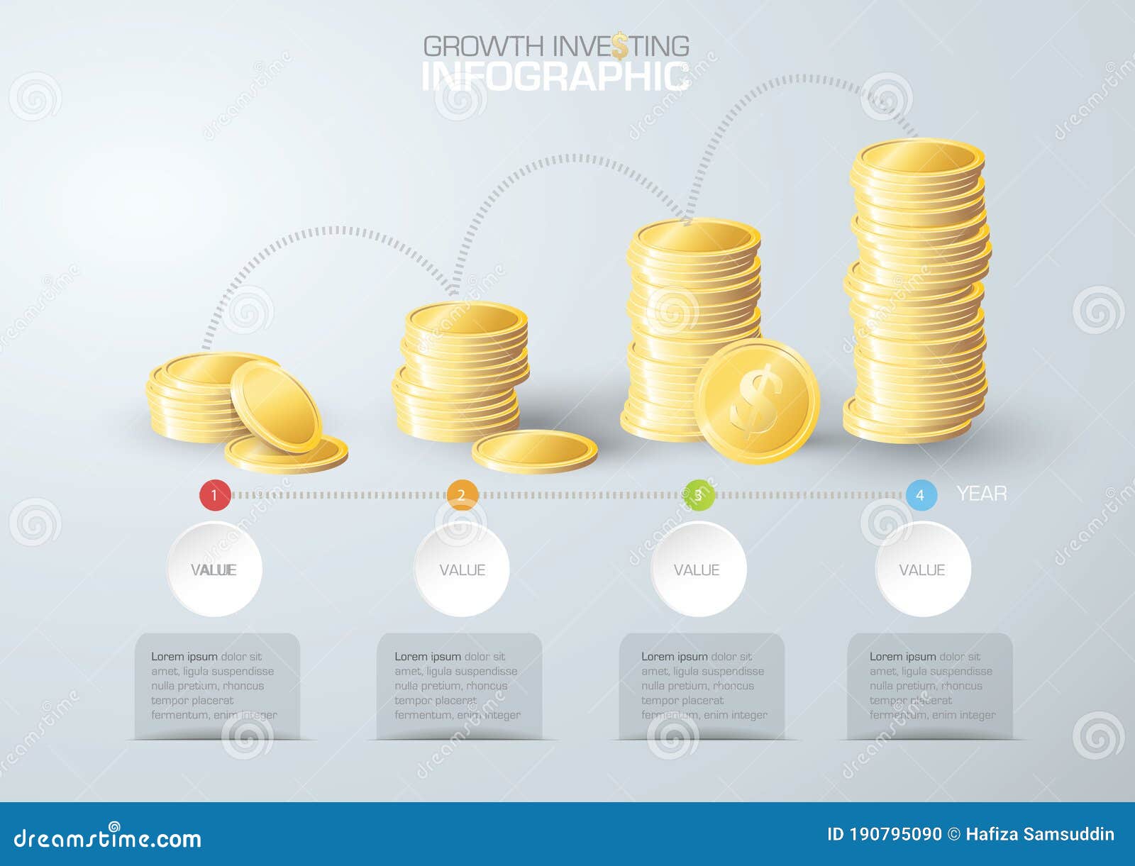 Investment Infographic. Vector Illustration Decorative Design Stock ...