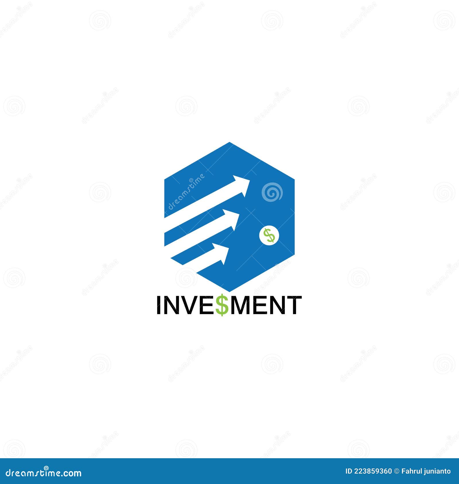 Investment Marketing Logo Vector Template Stock Vector - Illustration ...