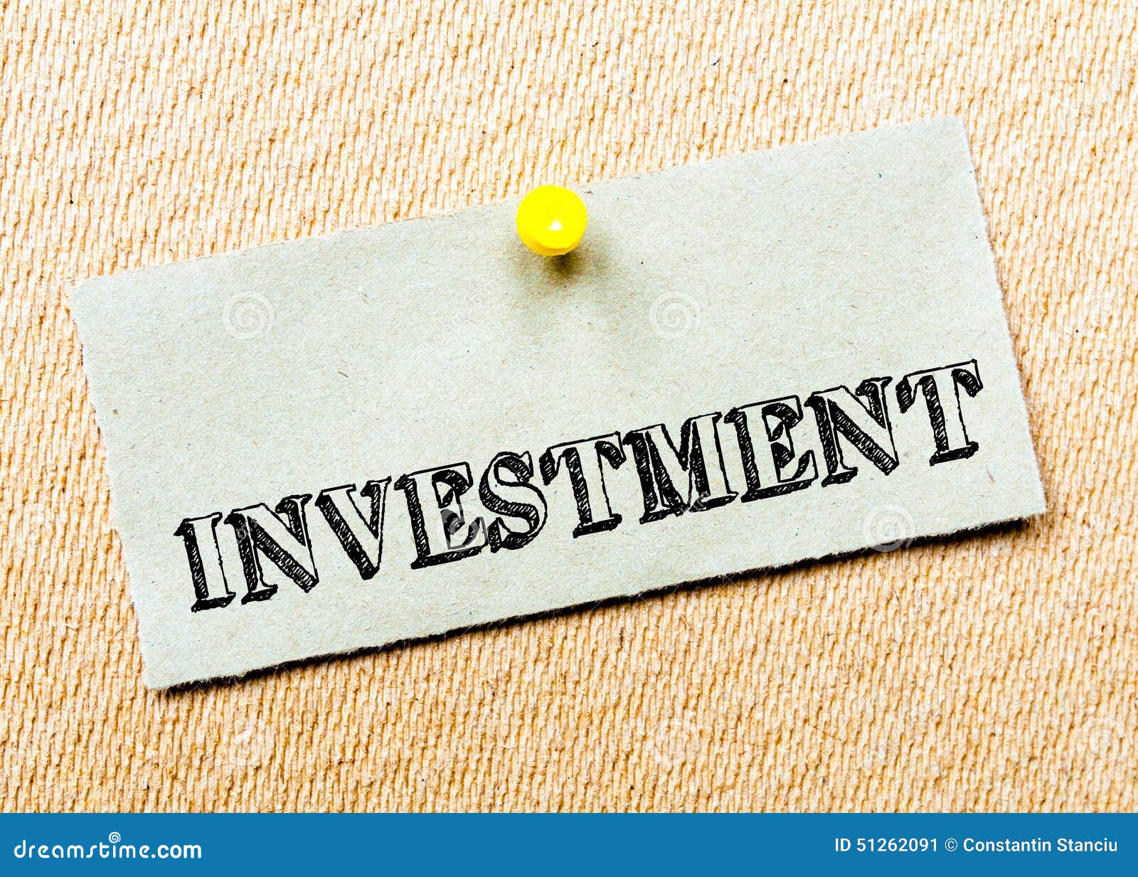 Investment Message. Concept Image Stock Image - Image of concept ...