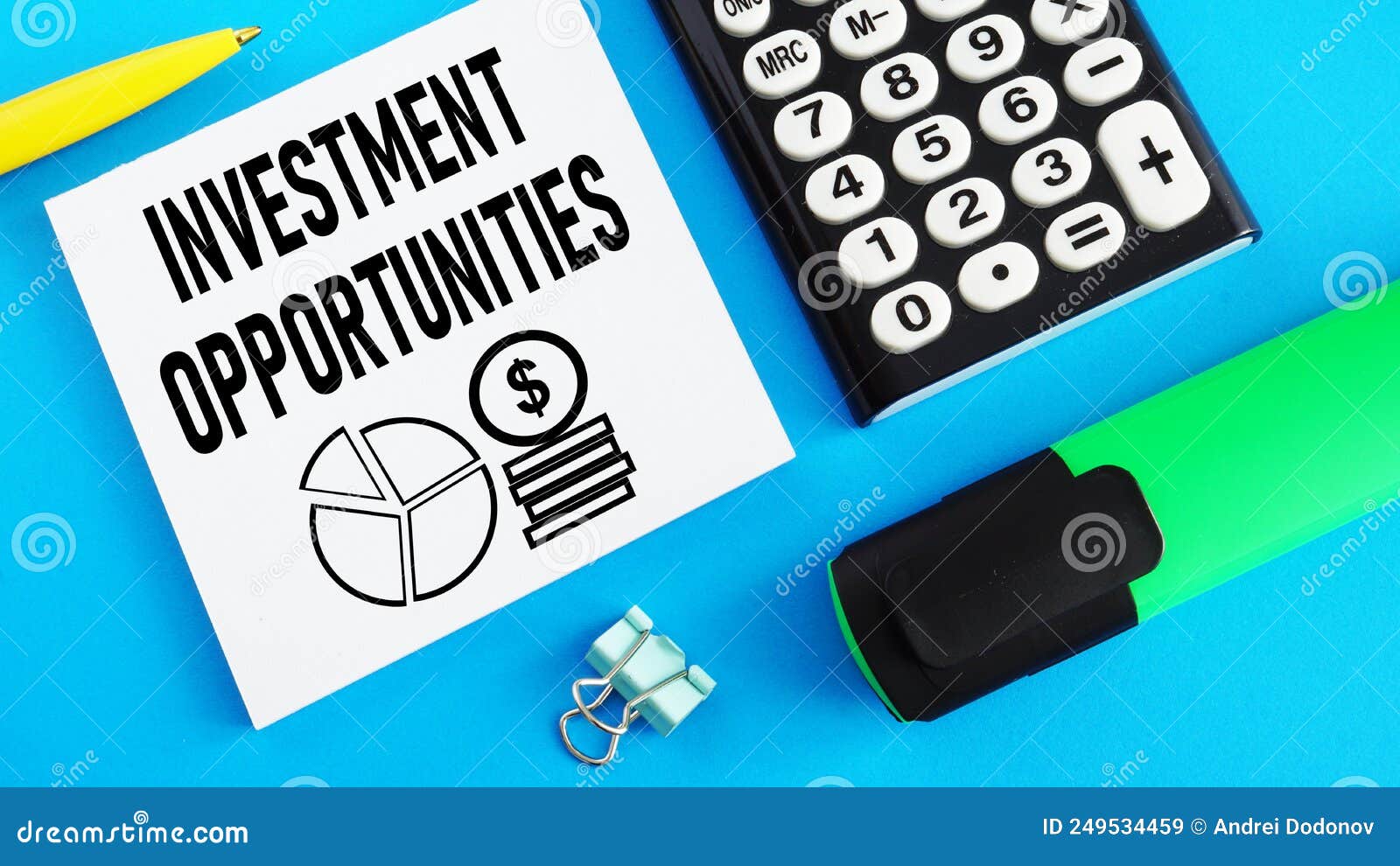 Investment Opportunities are Shown Using the Text Stock Image - Image ...