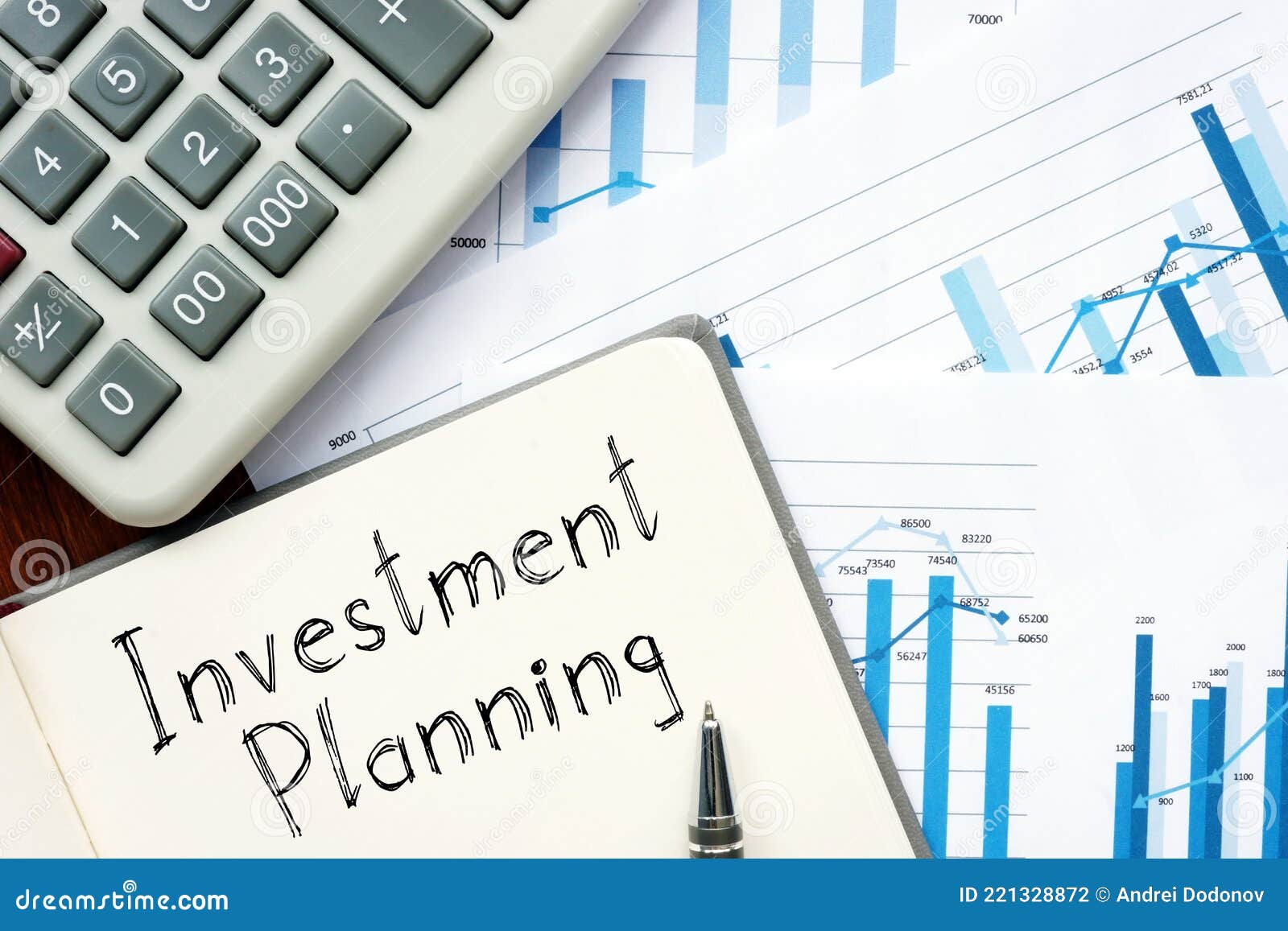 Investment Planning is Shown on the Business Photo Using the Text Stock ...