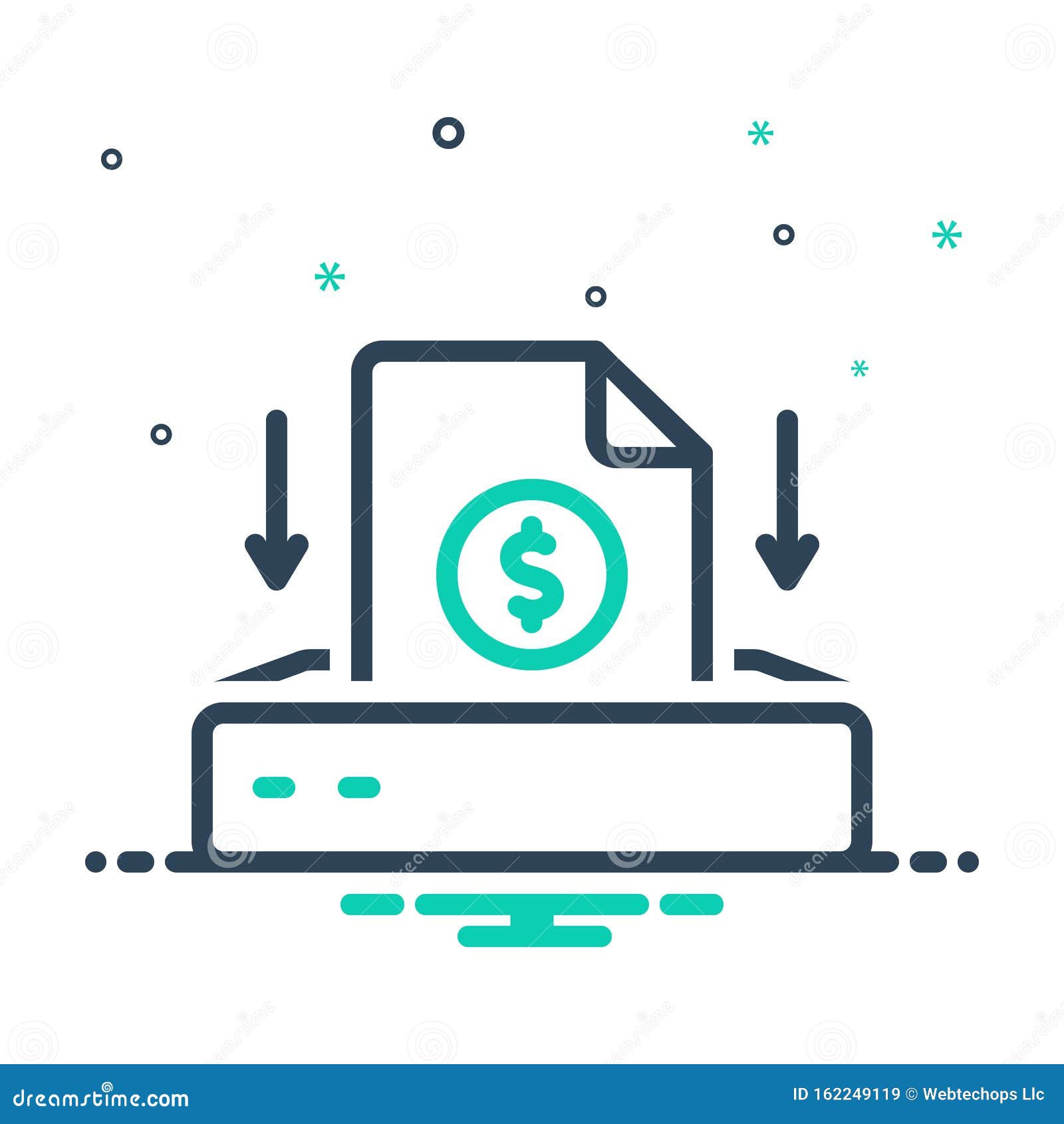 Mix Icon for Investment Project, Contribution and Transaction Stock ...