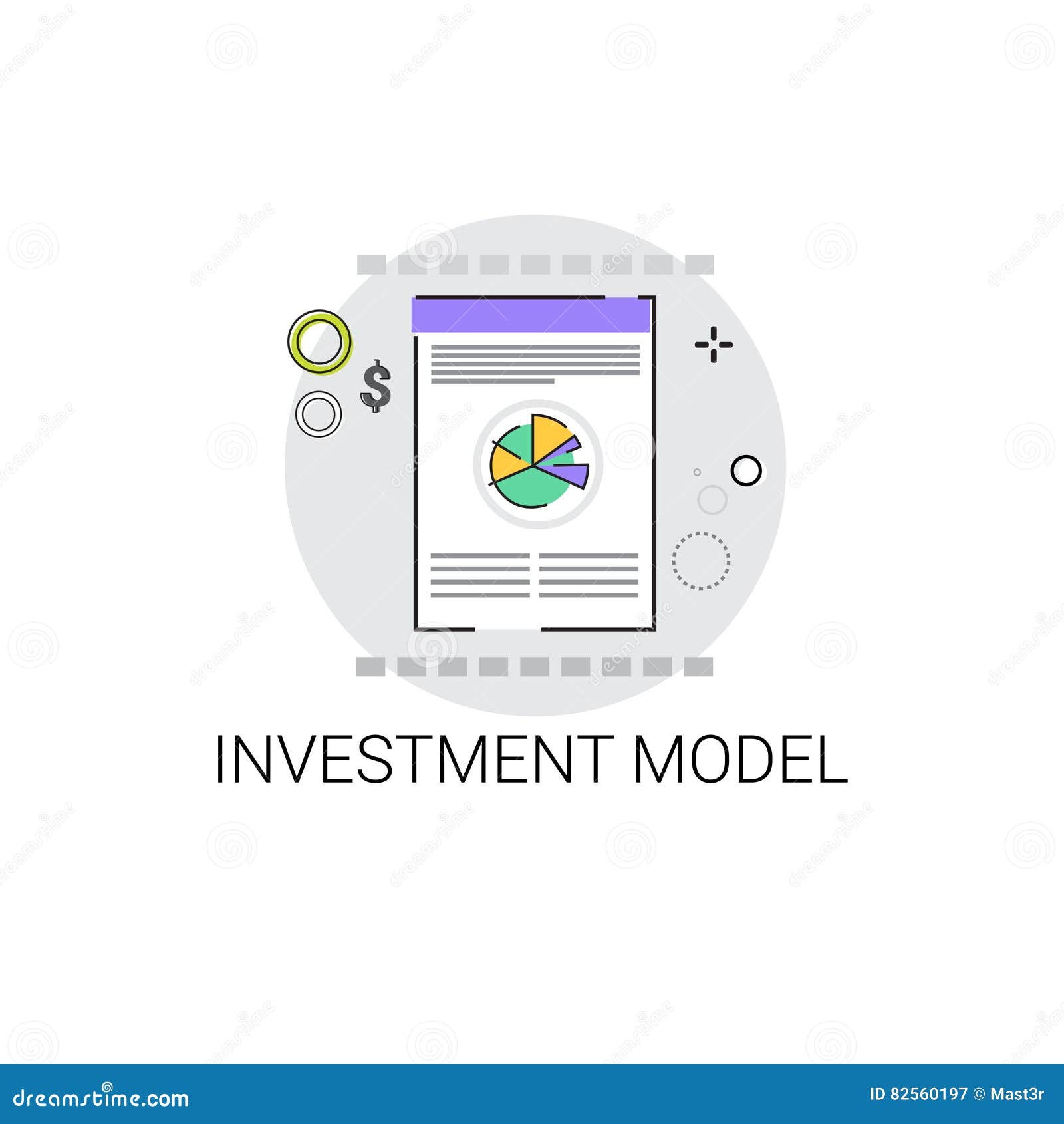 Investment Project Model Business Icon Stock Vector - Illustration of ...