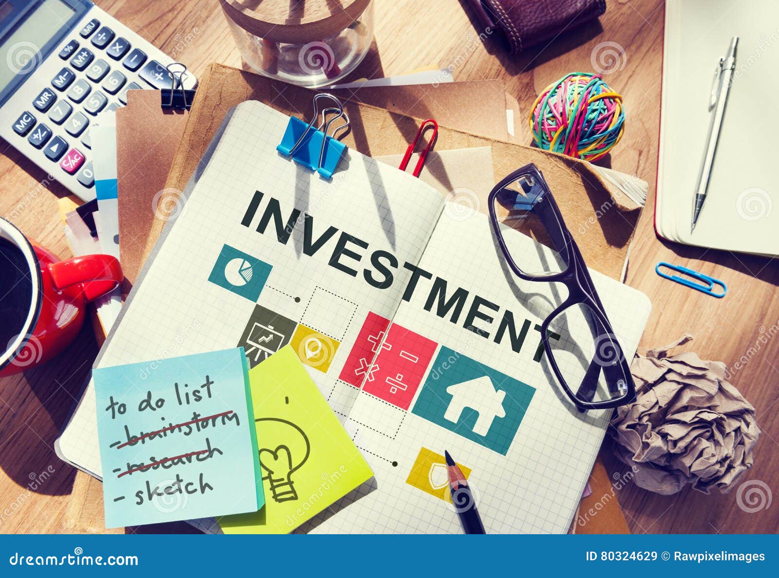 Investment Property House Chart Concept Stock Image - Image of glasses ...