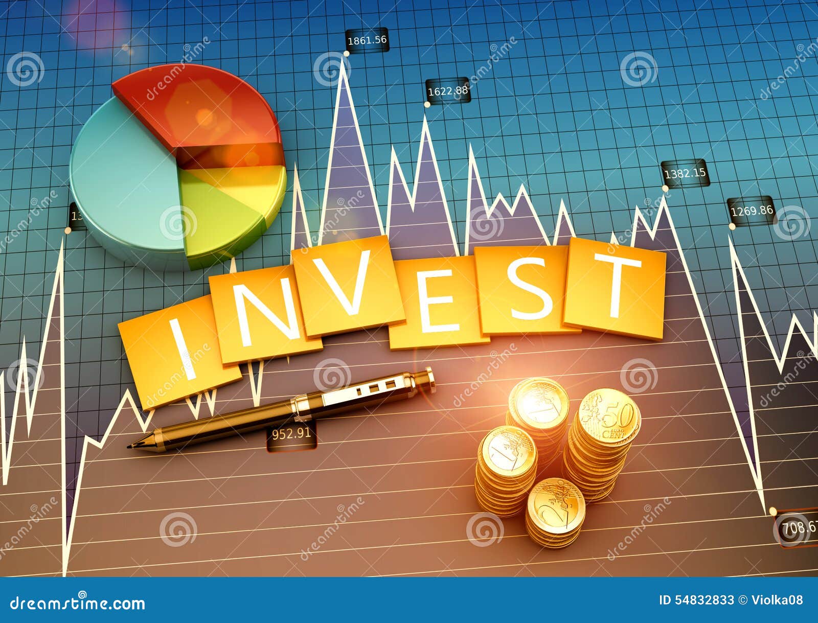 Investment report stock illustration. Illustration of advice - 54832833