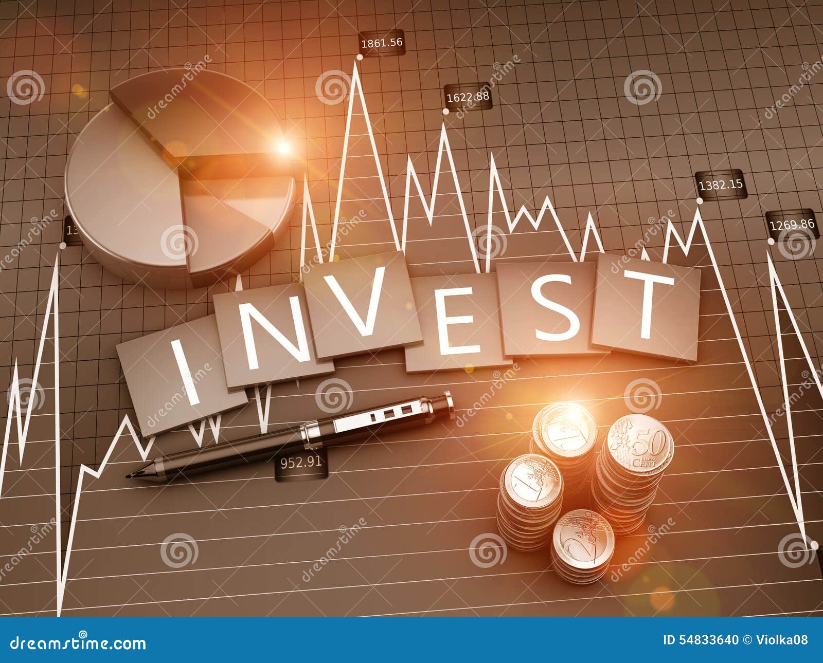 Investment report stock illustration. Illustration of advisory - 54833640
