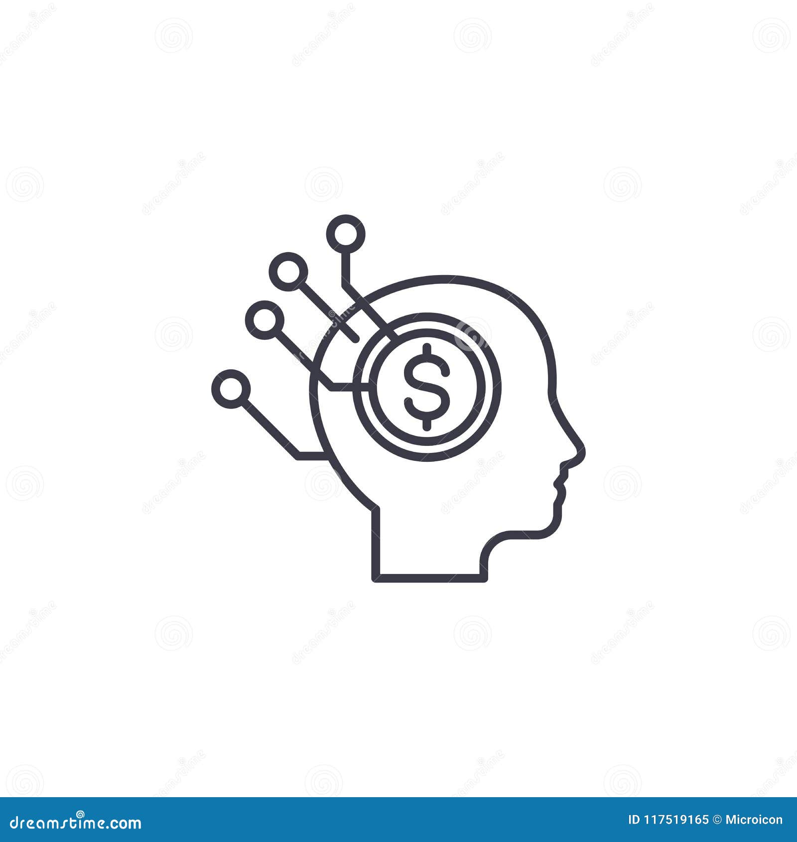 Investment Solution Linear Icon Concept. Investment Solution Line ...