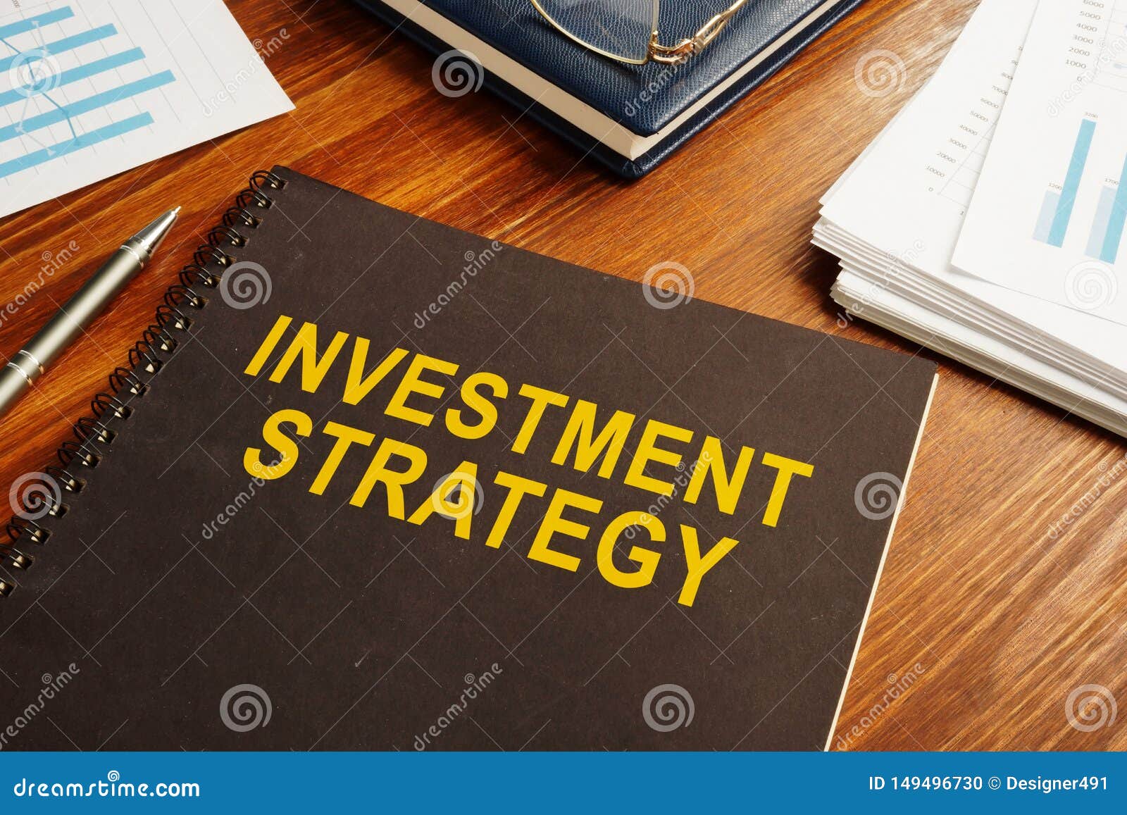 Investment Strategy Report and Business Papers Stock Photo - Image of ...