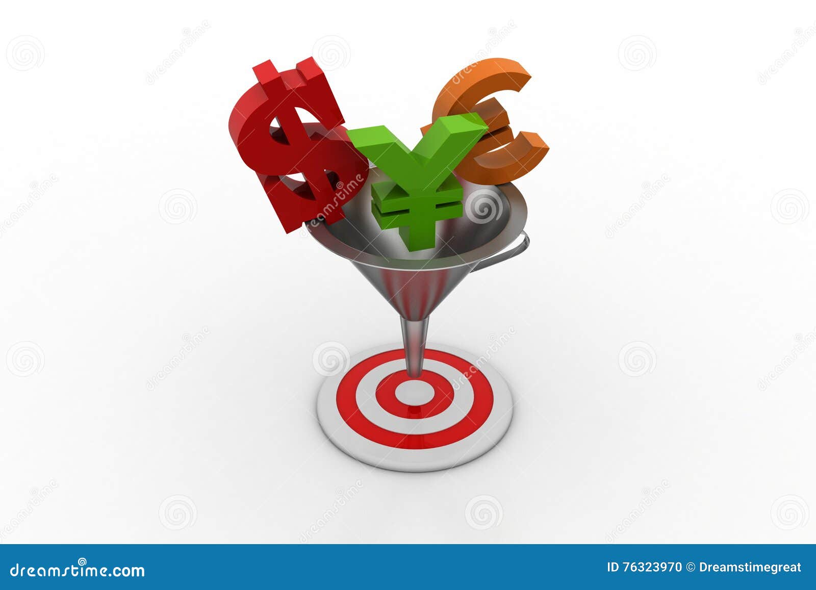 Investment target concept stock illustration. Illustration of business ...