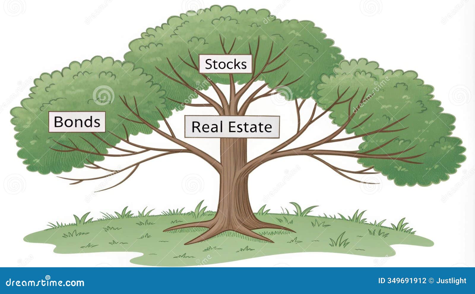 Investment Tree a Tree Where Each Branch is Labeled with a Different ...