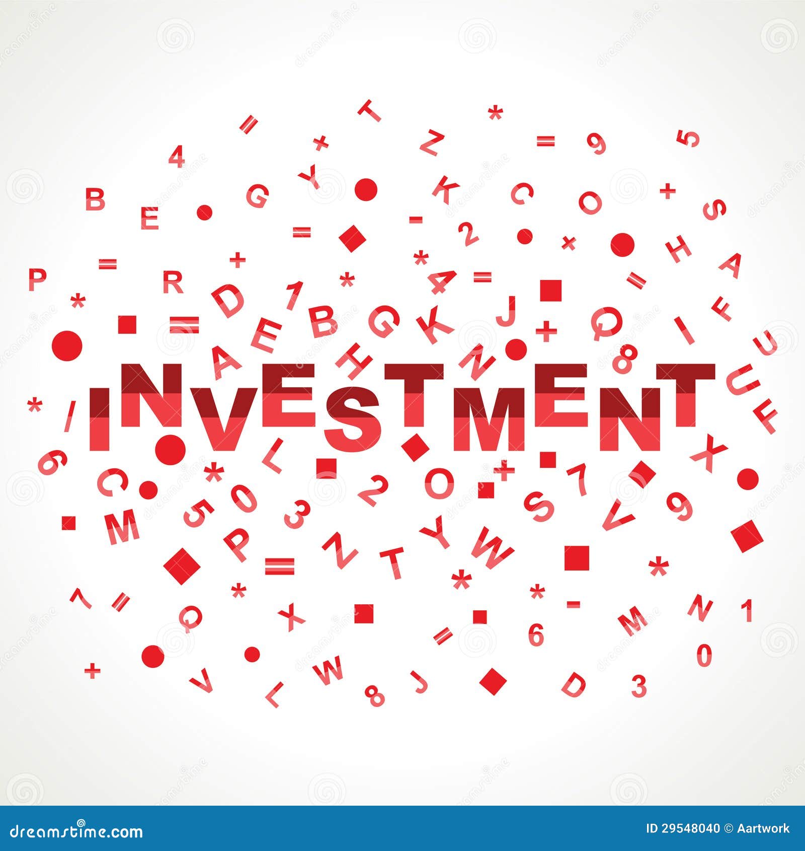 Investment Word Means Lending And Investing For Return Royalty-Free ...