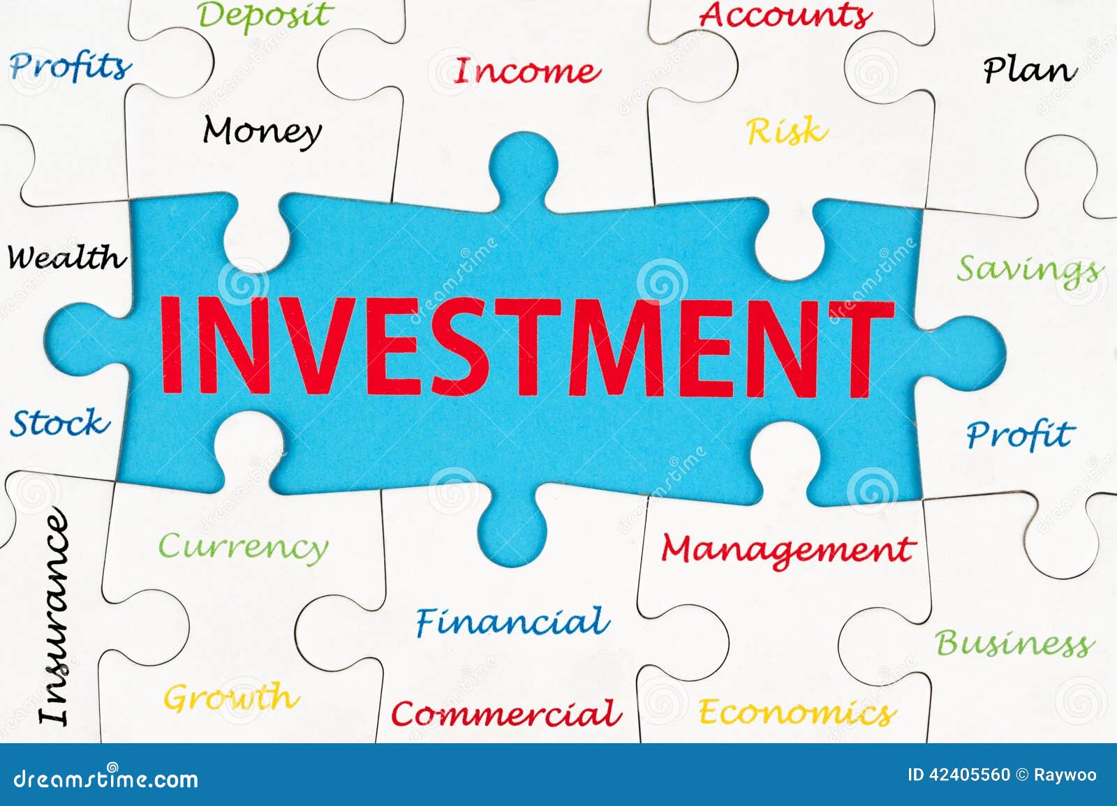 Investment words stock photo. Image of profits, accounts - 42405560