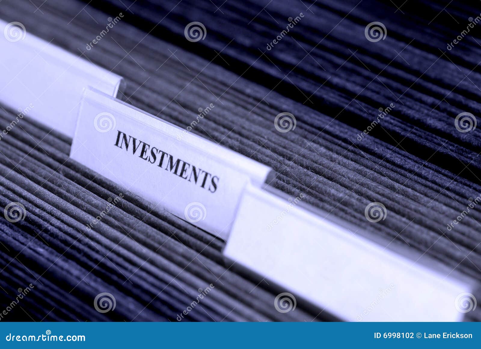 Investments Organized in Filings Tabs Stock Photo - Image of white ...
