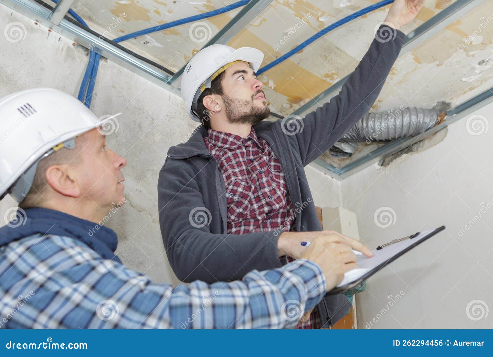Investor and Architect Making Agreement Under Building Construction ...