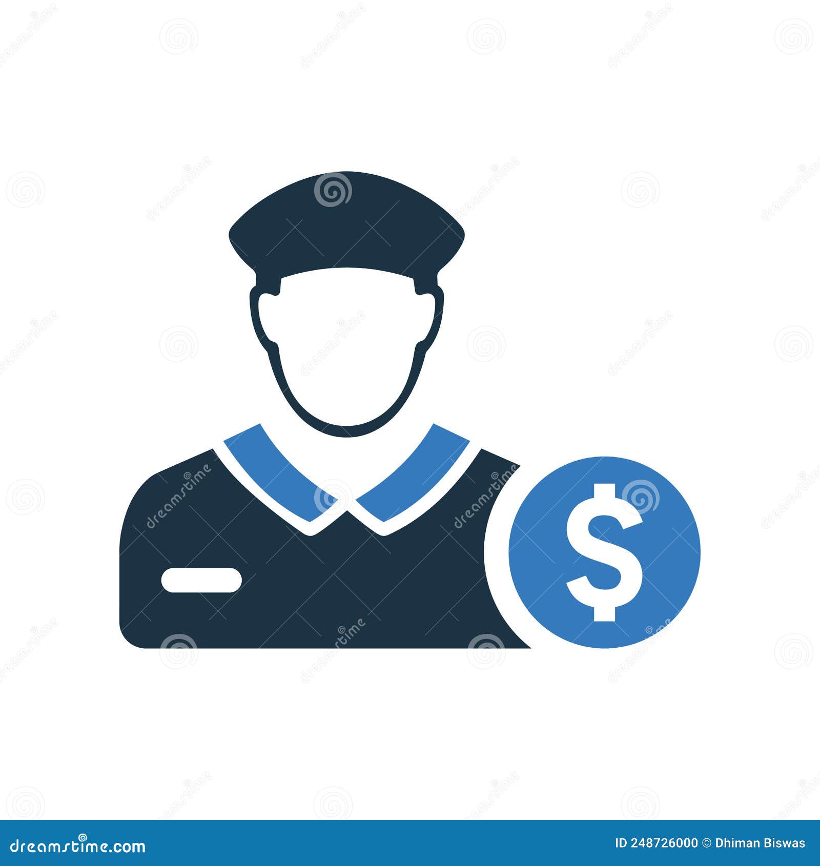 Investor, Banker Icon. Simple Editable Vector Design Isolated on a ...