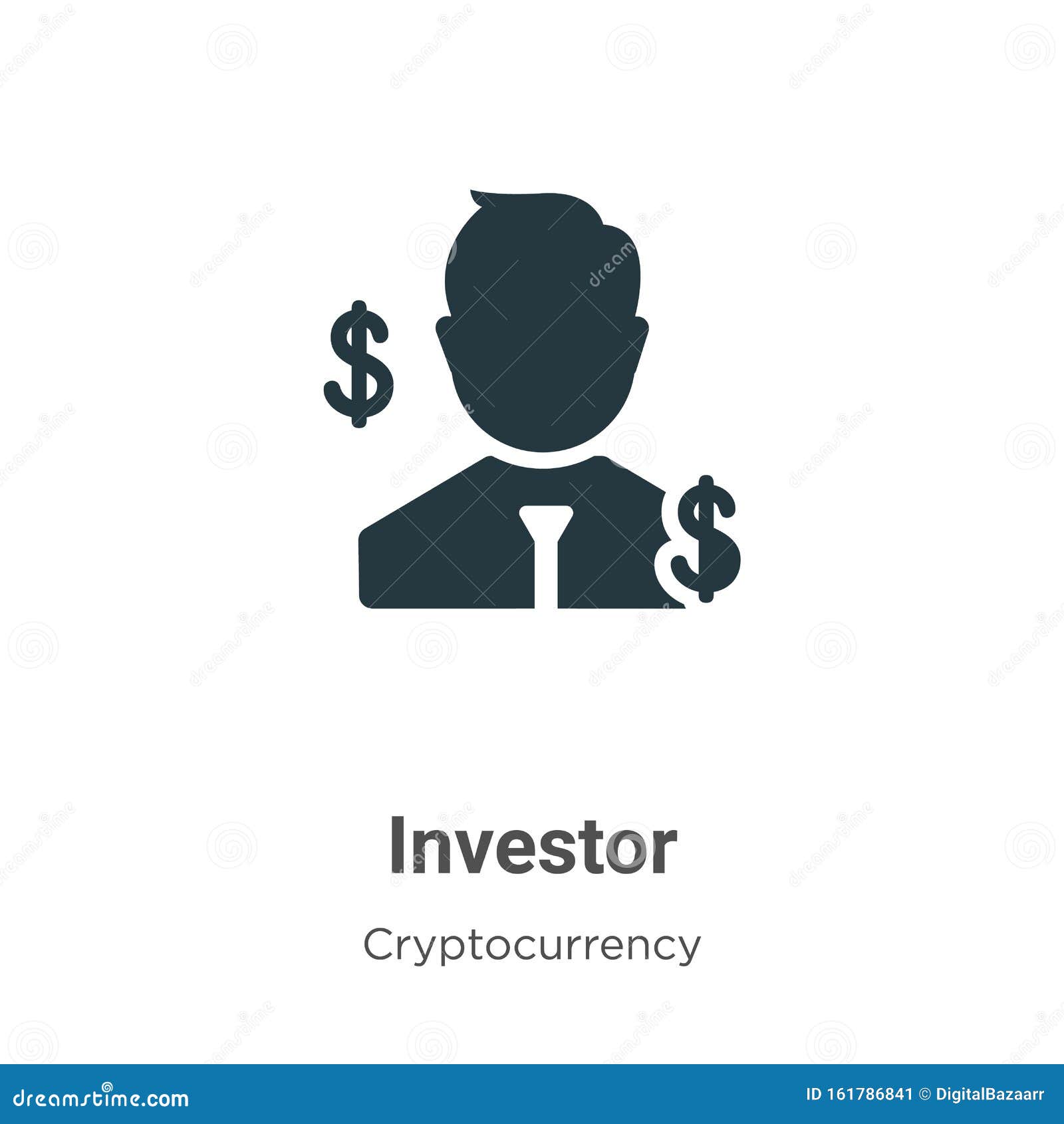 Investor Vector Icon on White Background. Flat Vector Investor Icon ...