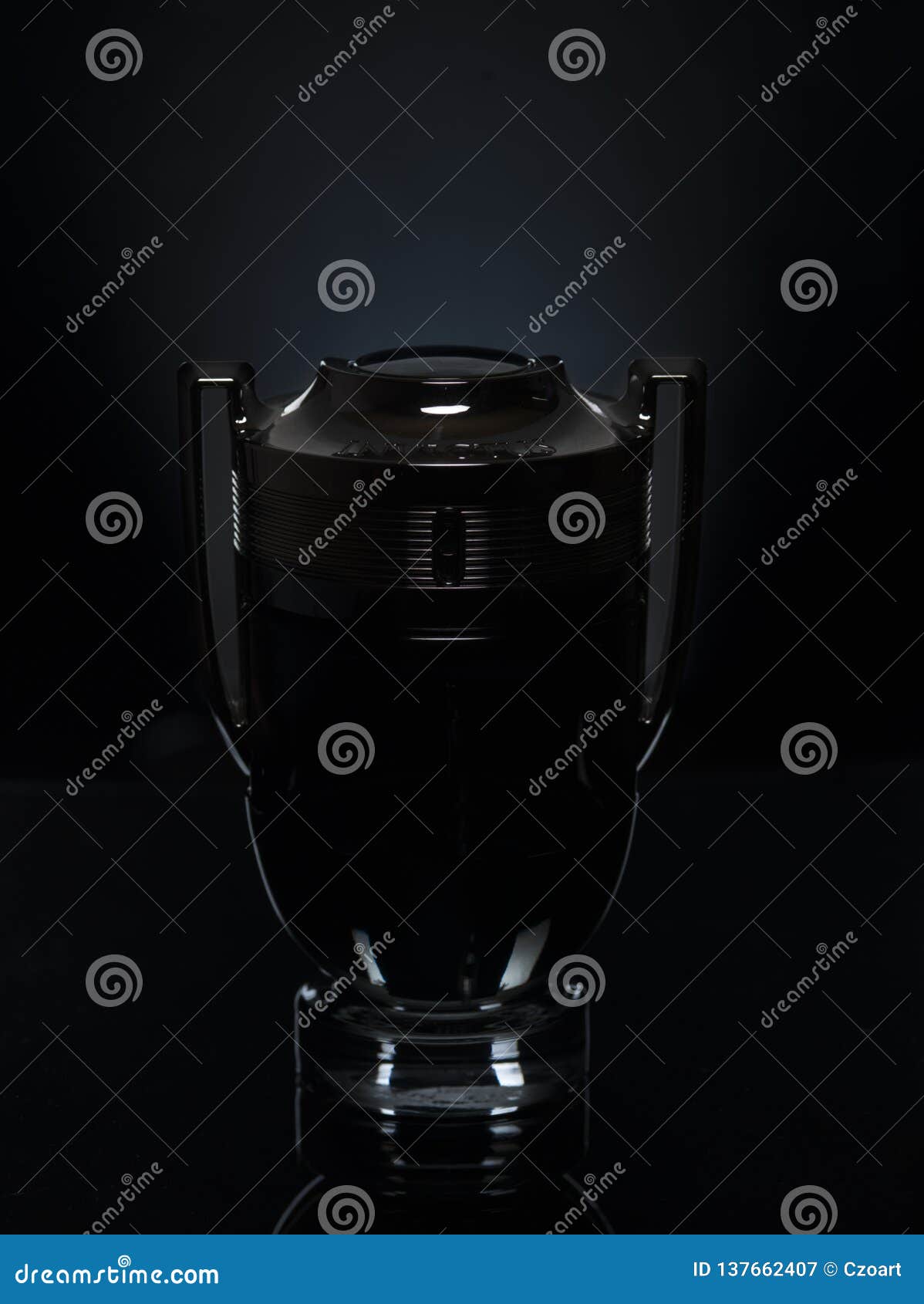 Invictus Men Perfume Bottle On Dark Blue Background. Editorial Photo ...