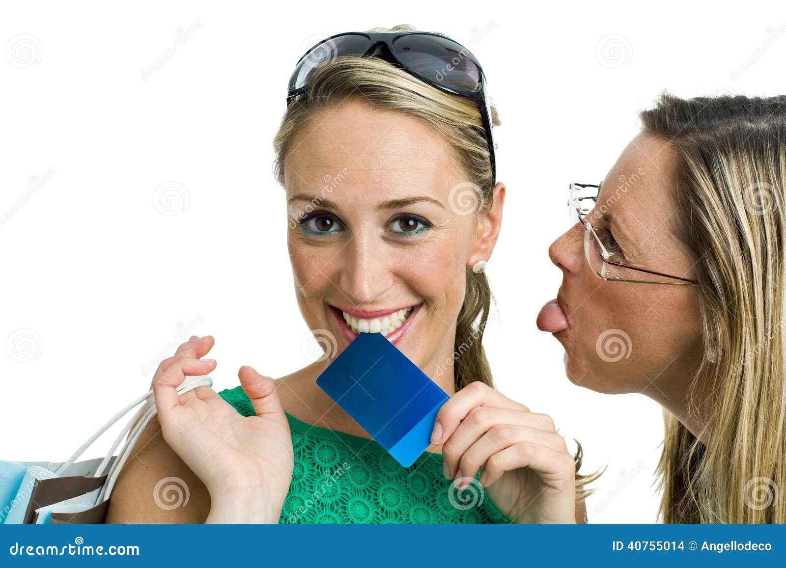 Invidia sugli acquisti fotografia stock. Immagine di scheda - 40755014