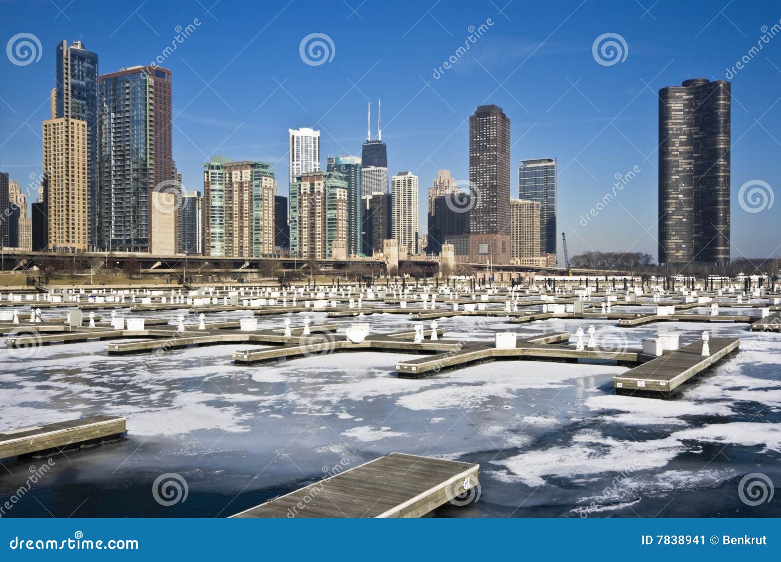 Invierno en Chicago imagen de archivo. Imagen de seda - 7838941