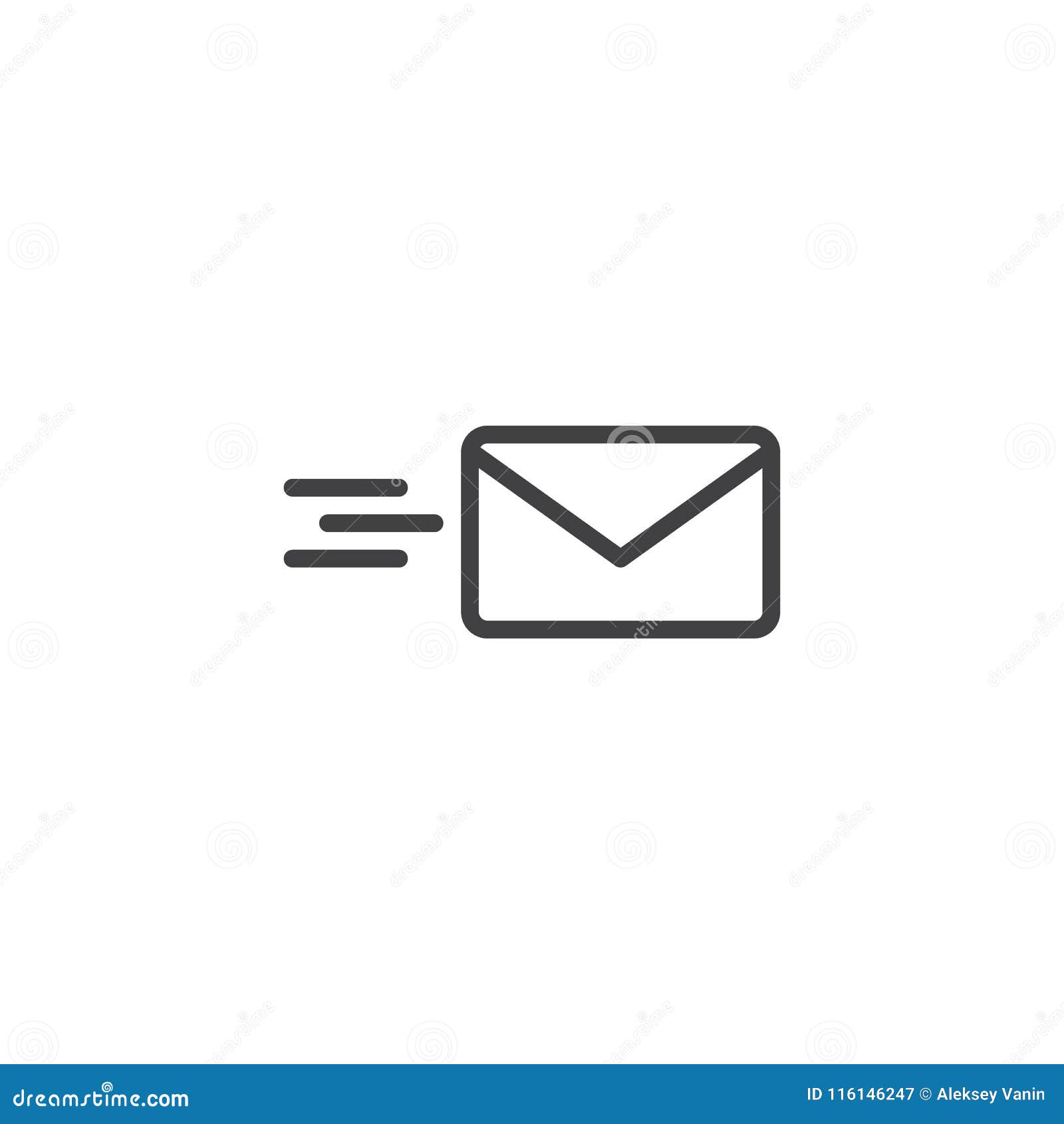 Invio Dell'icona Del Profilo Della Posta Illustrazione Vettoriale ...