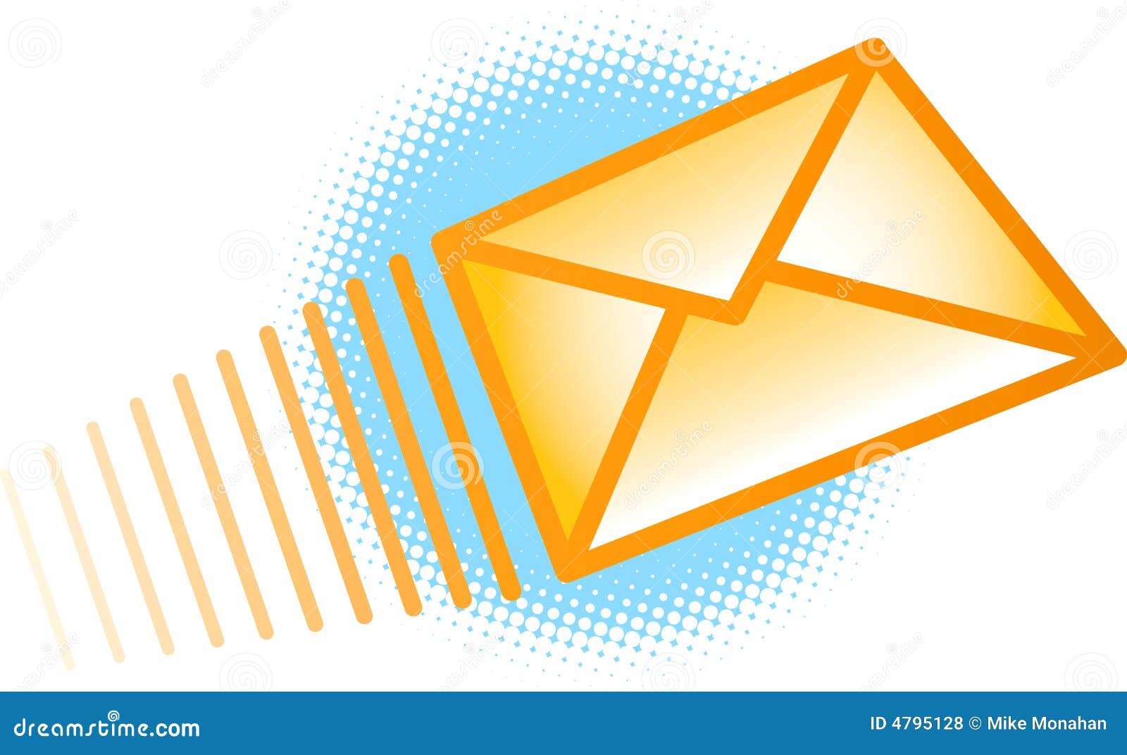 Invio Della Busta Del Email Illustrazione Vettoriale - Illustrazione di ...