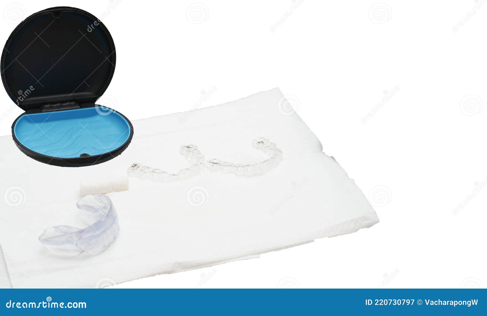 Invisalign Teeth Denture for Retainer Mouth Smile with Container Stock ...