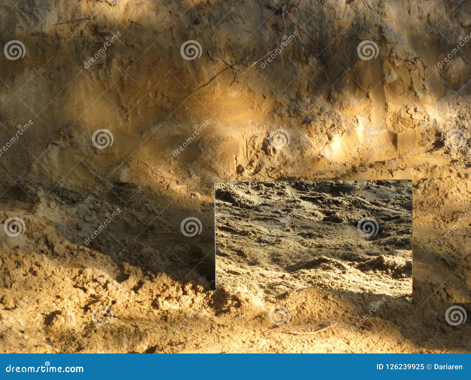 Invisibility Effect Made with Mirror. Stock Image - Image of effect ...