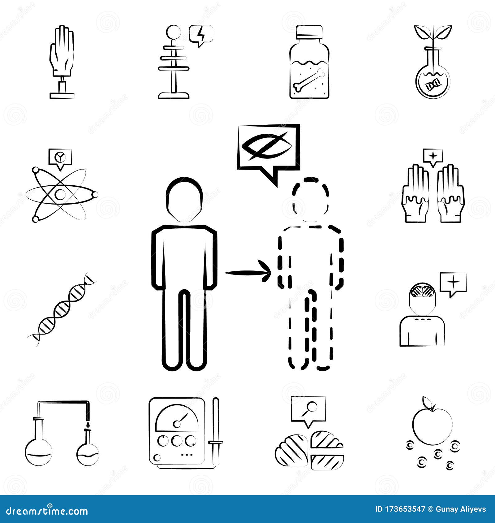 Invisibility Icon. Element Of Mad Science Icon For Mobile Concept And ...