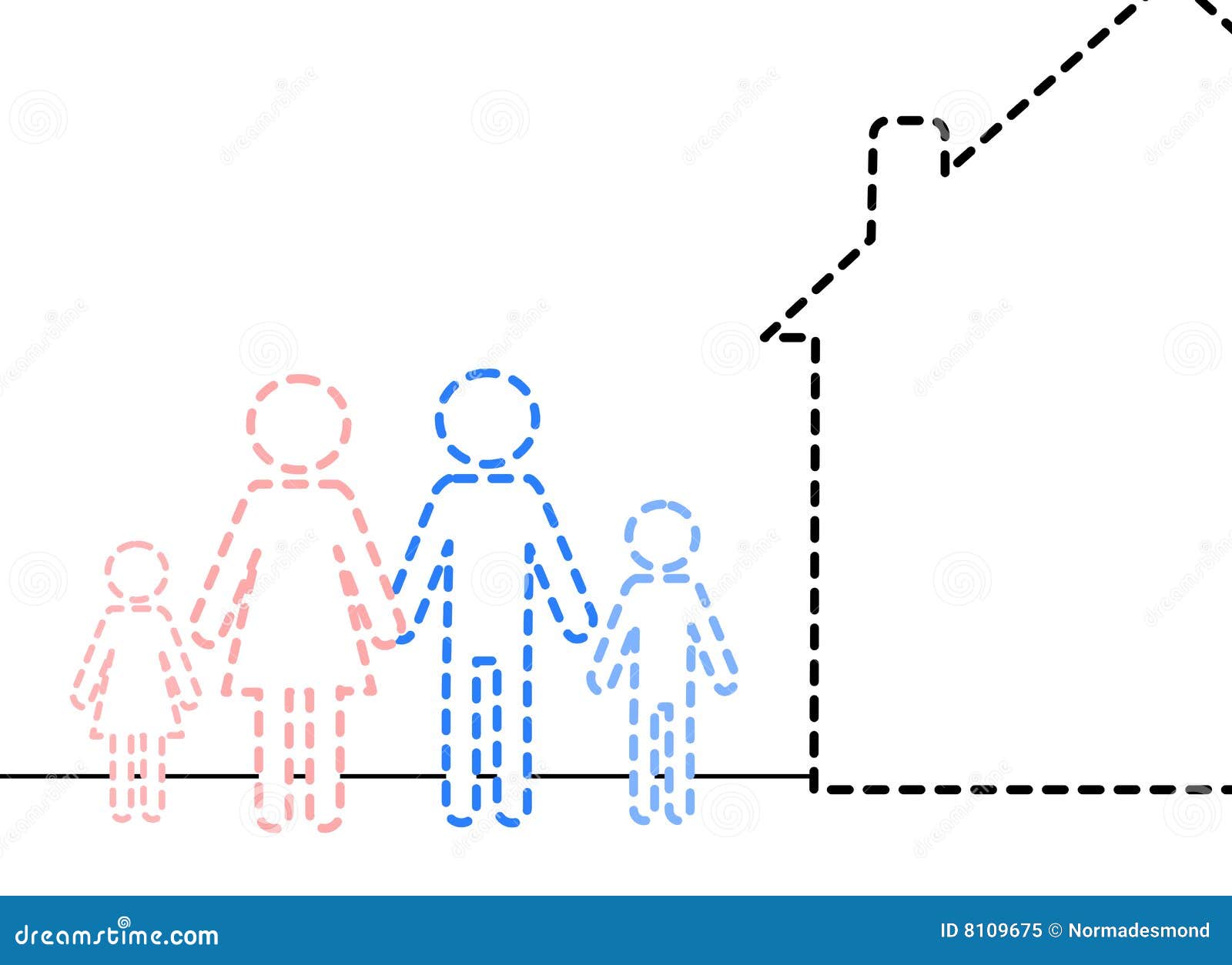 Invisible family stock illustration. Illustration of house - 8109675